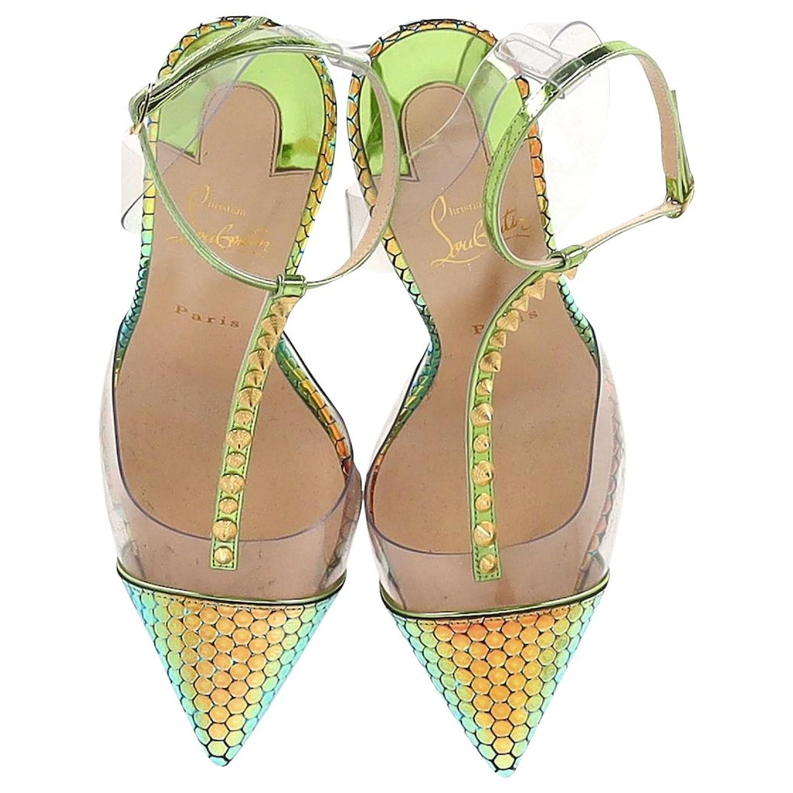 Christian Louboutin Escarpins Nosy Spikes Holographiques à Semelle ...
