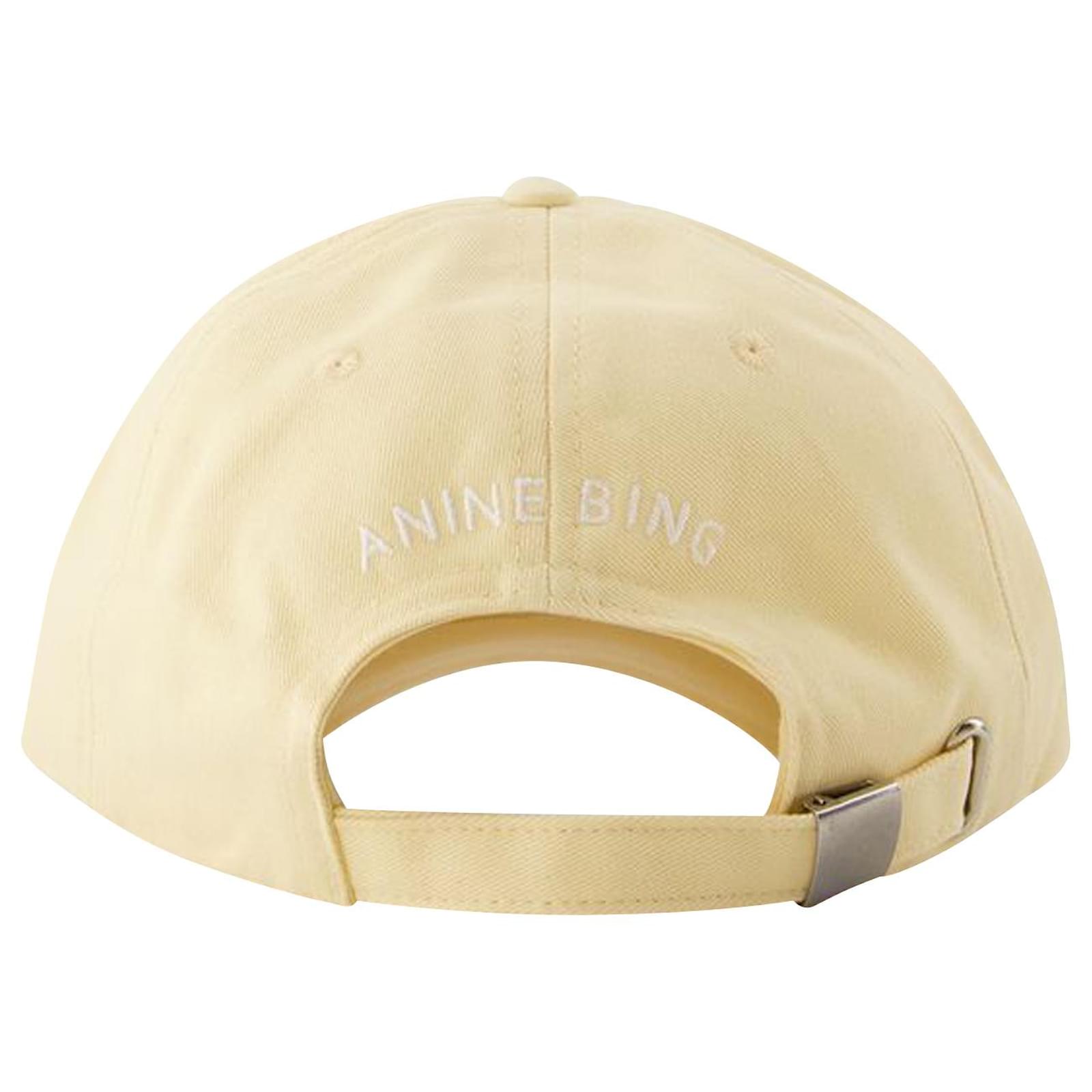 Jeremy Baseball cap - Anine Bing - Cotton - Yellow ref.1020697 - Joli ...