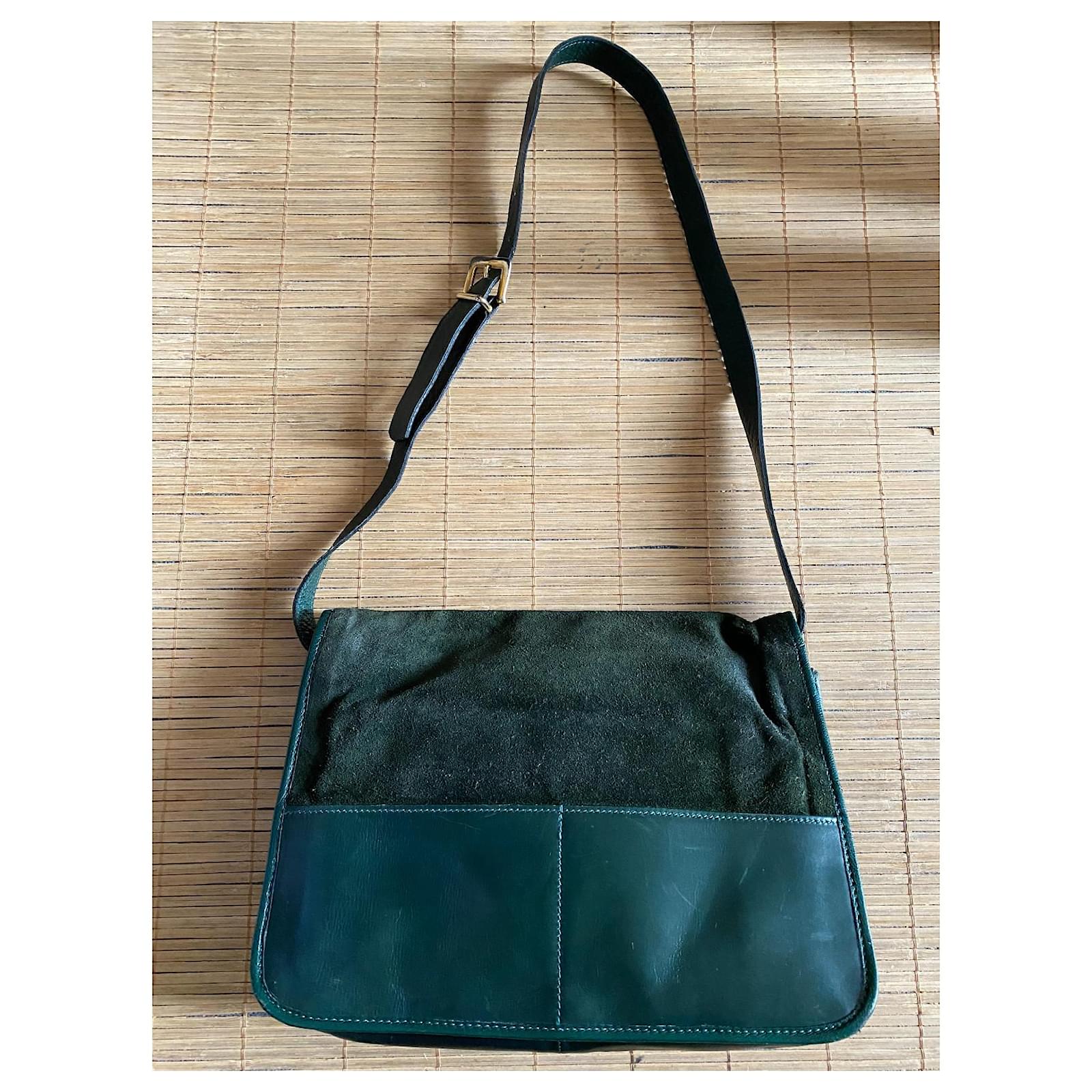Pierre Balmain bag in vintage leather Dark green ref.1023520 - Joli Closet