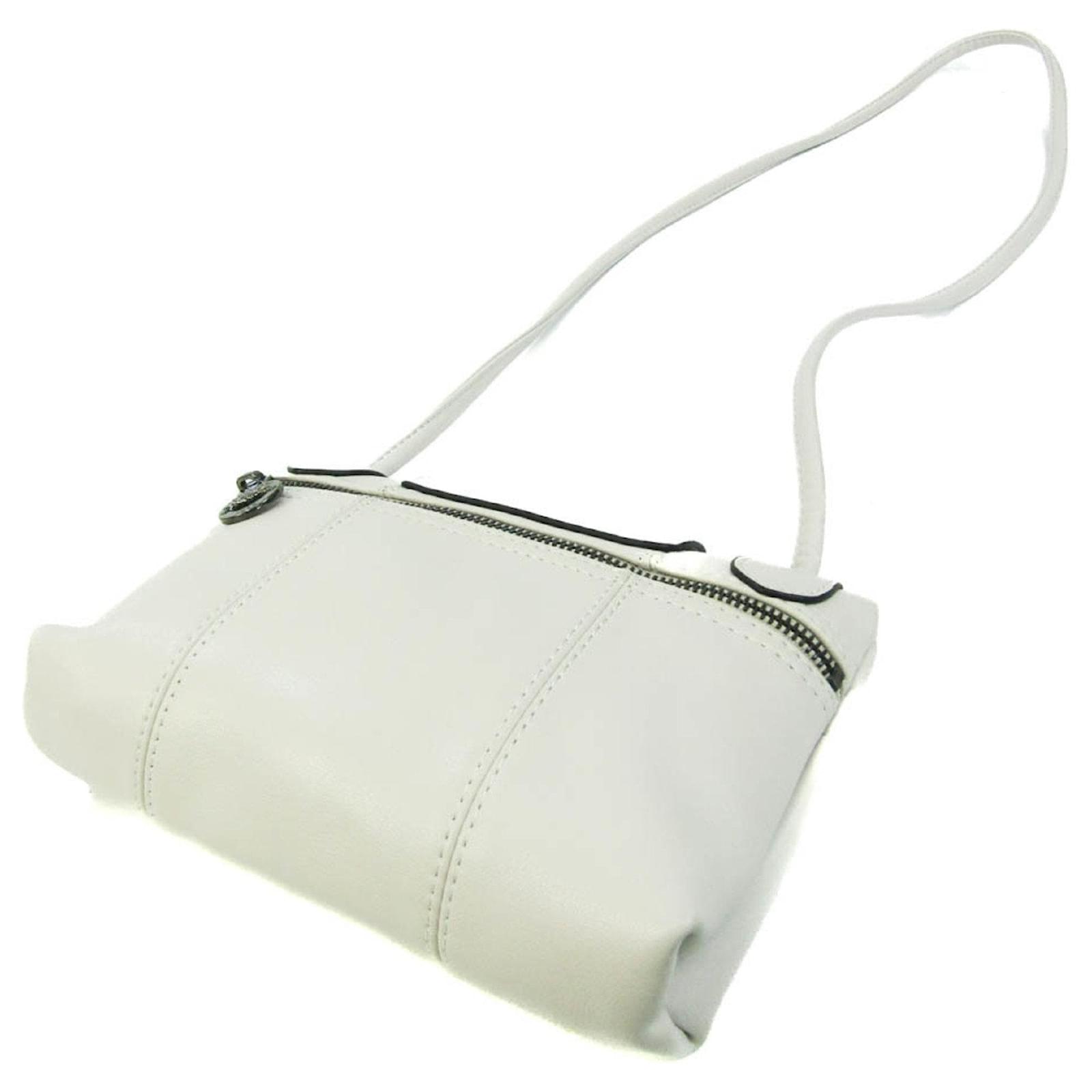 Pliage LONGCHAMP White Leather ref.1024798 - Joli Closet