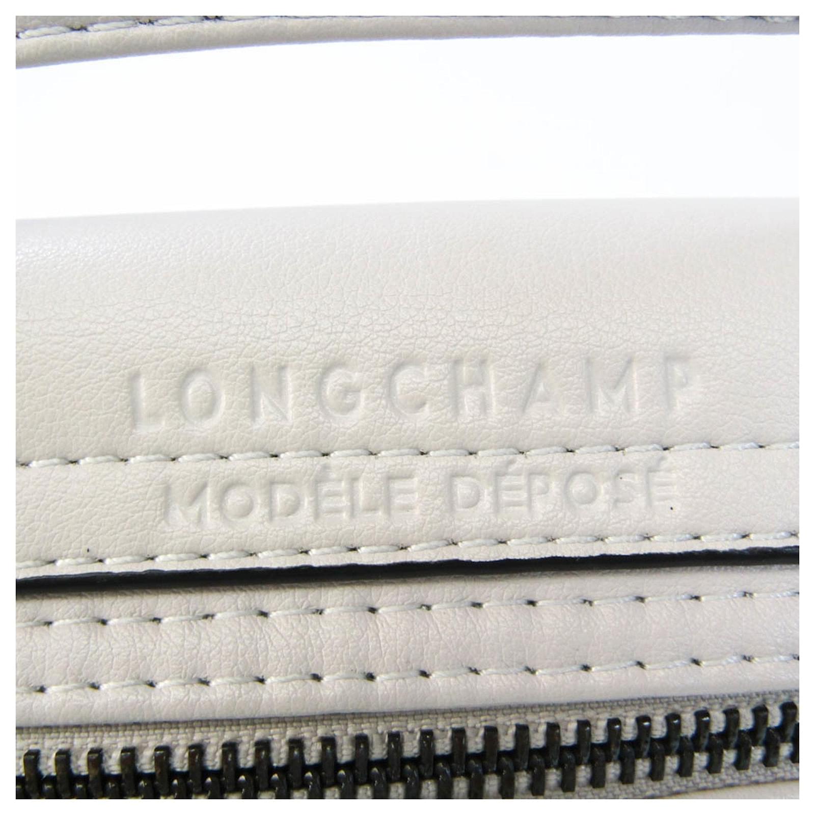 Pliage LONGCHAMP White Leather ref.1024798 - Joli Closet