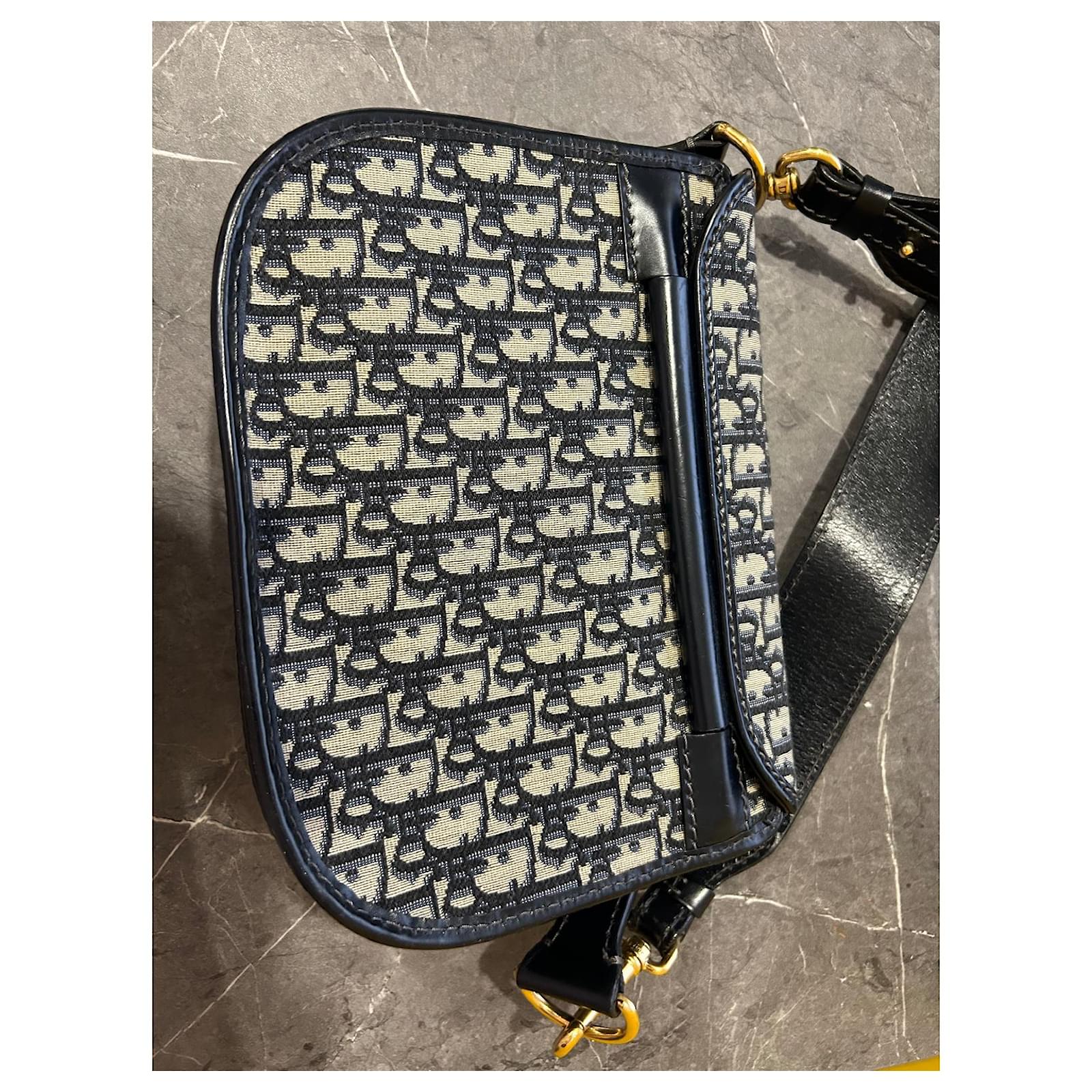 Christian Dior Dior Addict bag Navy blue Cotton ref.1029428 - Joli Closet