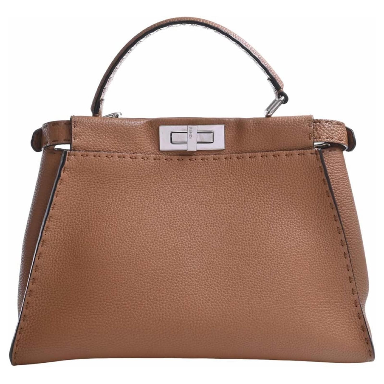 Fendi Peekaboo Brown Leather ref.1034543 - Joli Closet