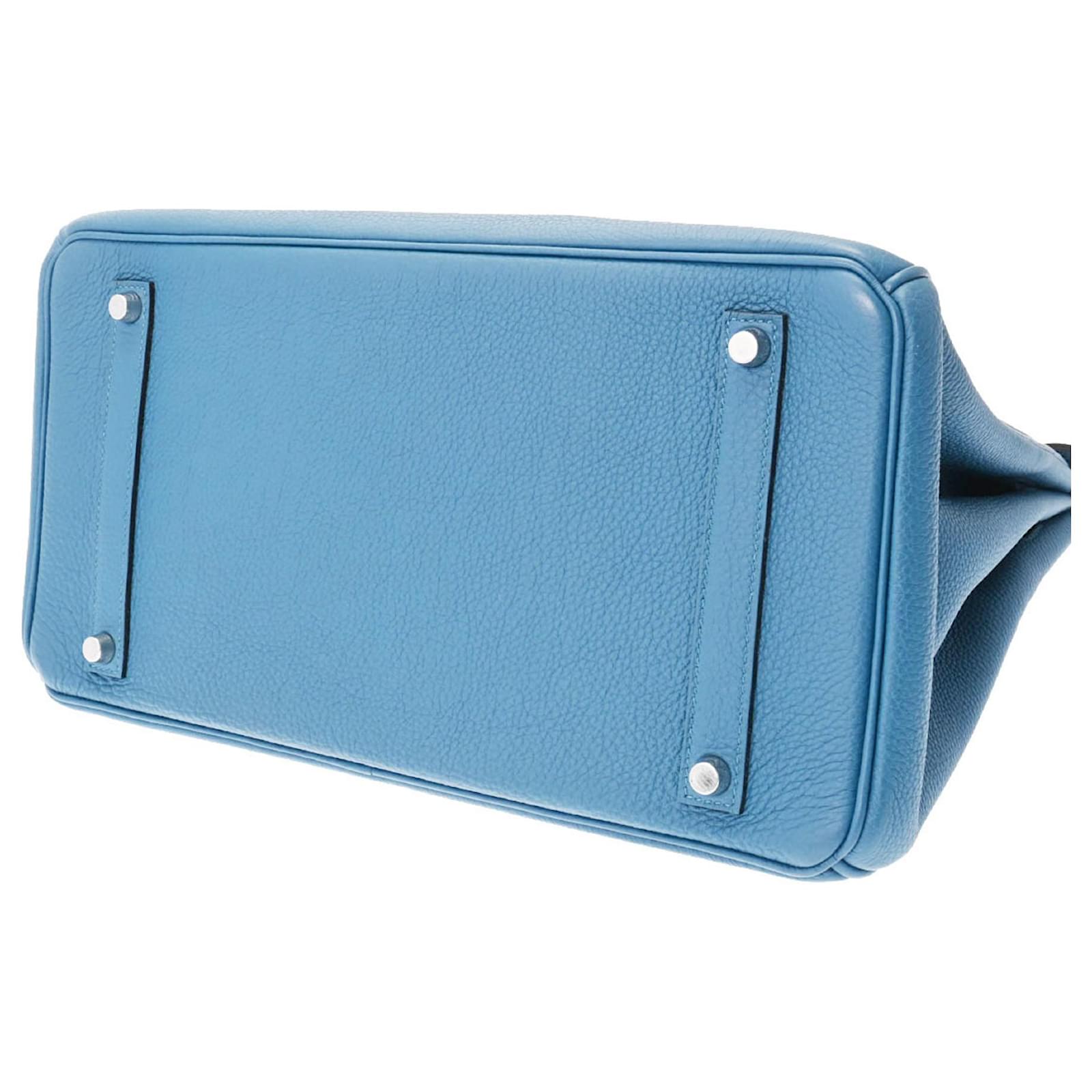 Hermès HERMES BIRKIN 35 Navy blue Leather ref.1034642 - Joli Closet