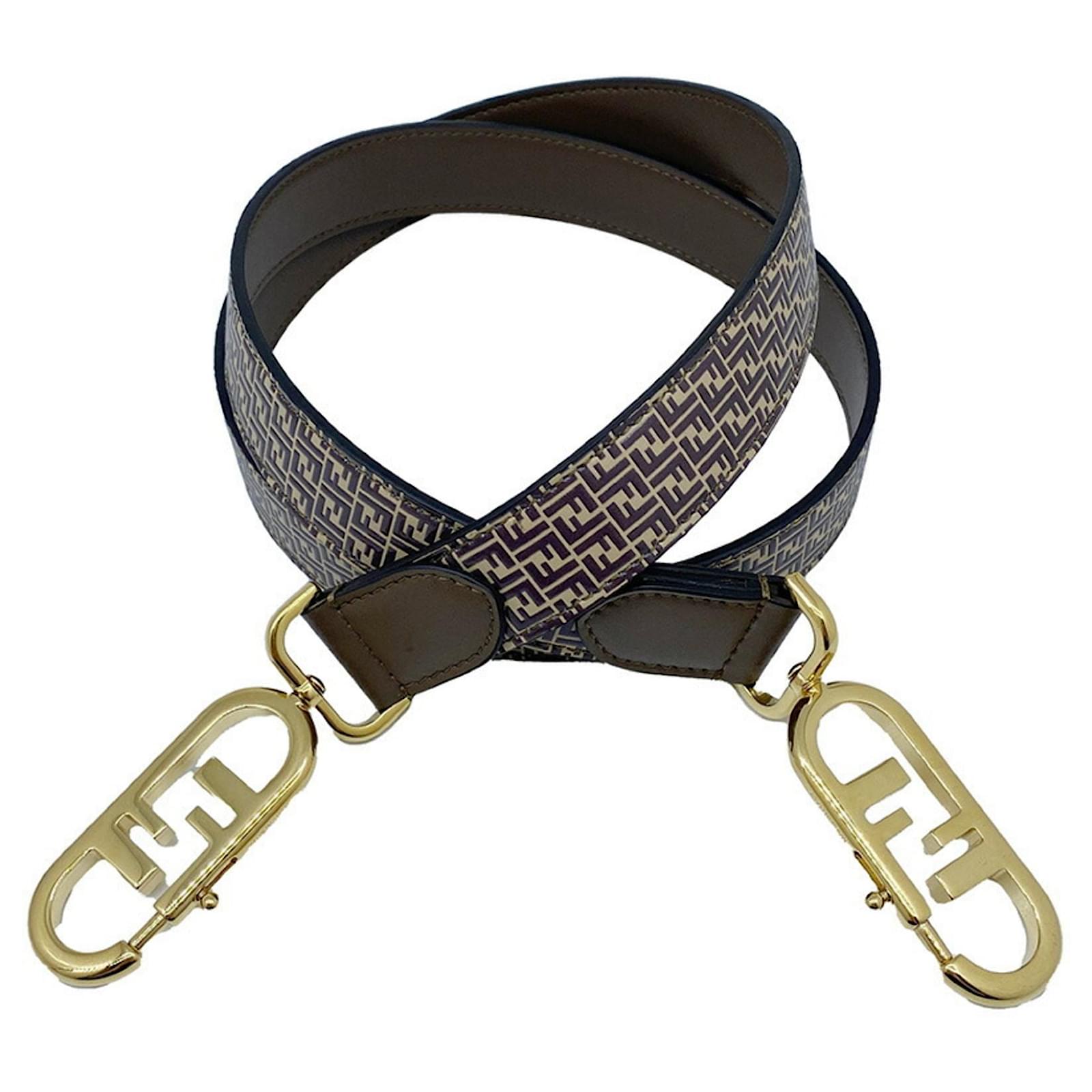 Fendi Strap You Brown Leather ref.1034906 - Joli Closet