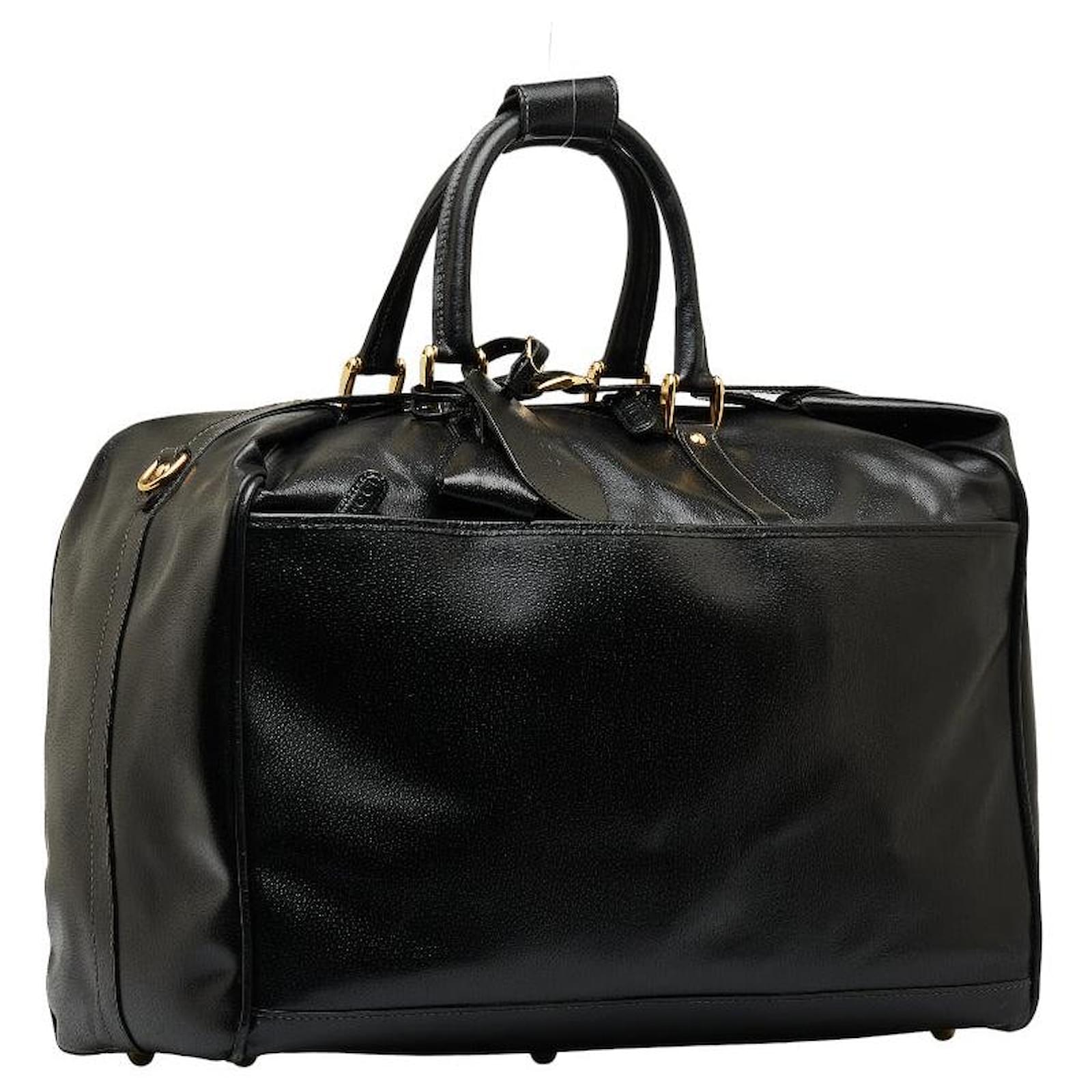 Gucci Leather Boston Bag 012 123 Black Pony-style calfskin ref.1043606 ...