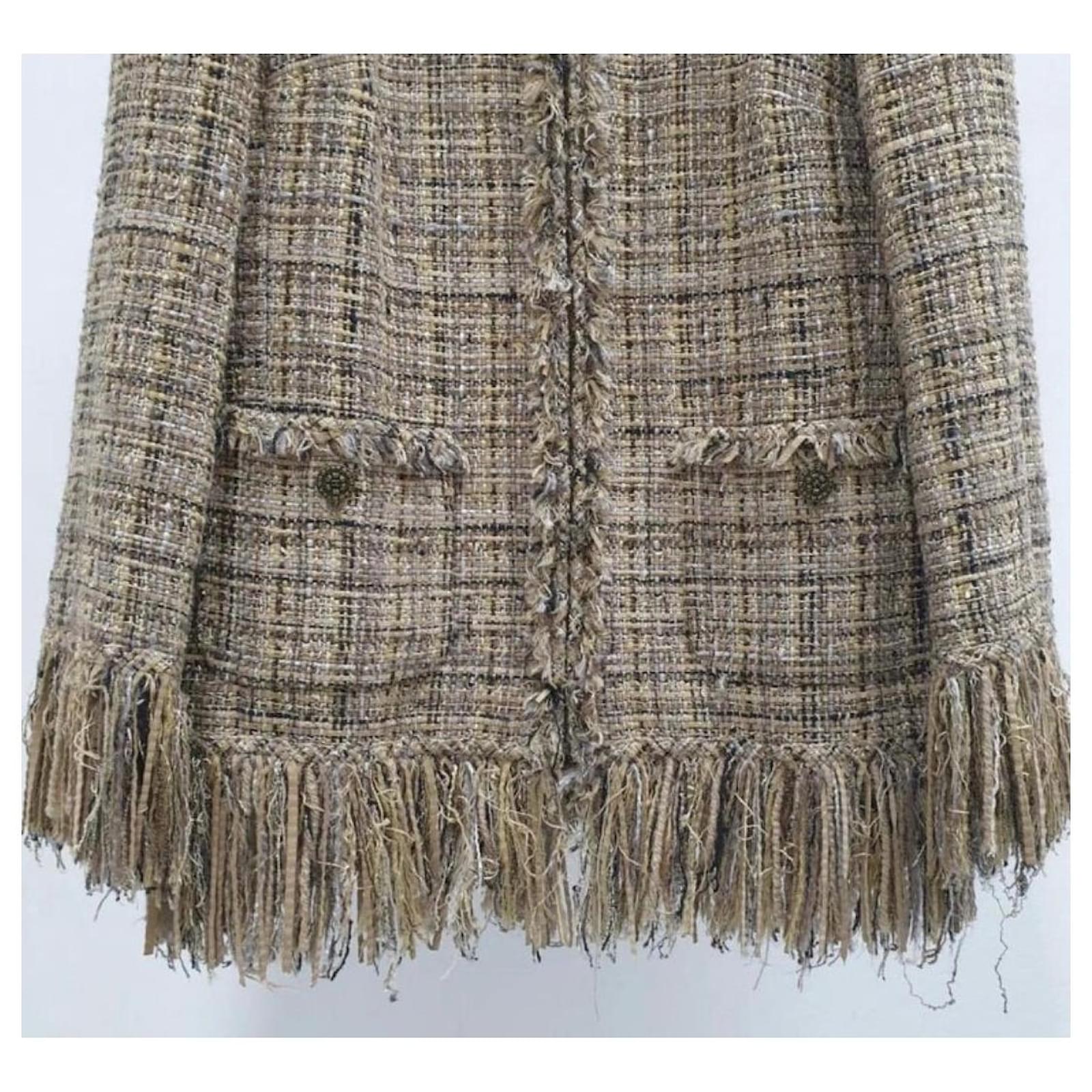 Chanel 10A Fringed Lesage Tweed Jacket Pink ref.1049351 - Joli Closet