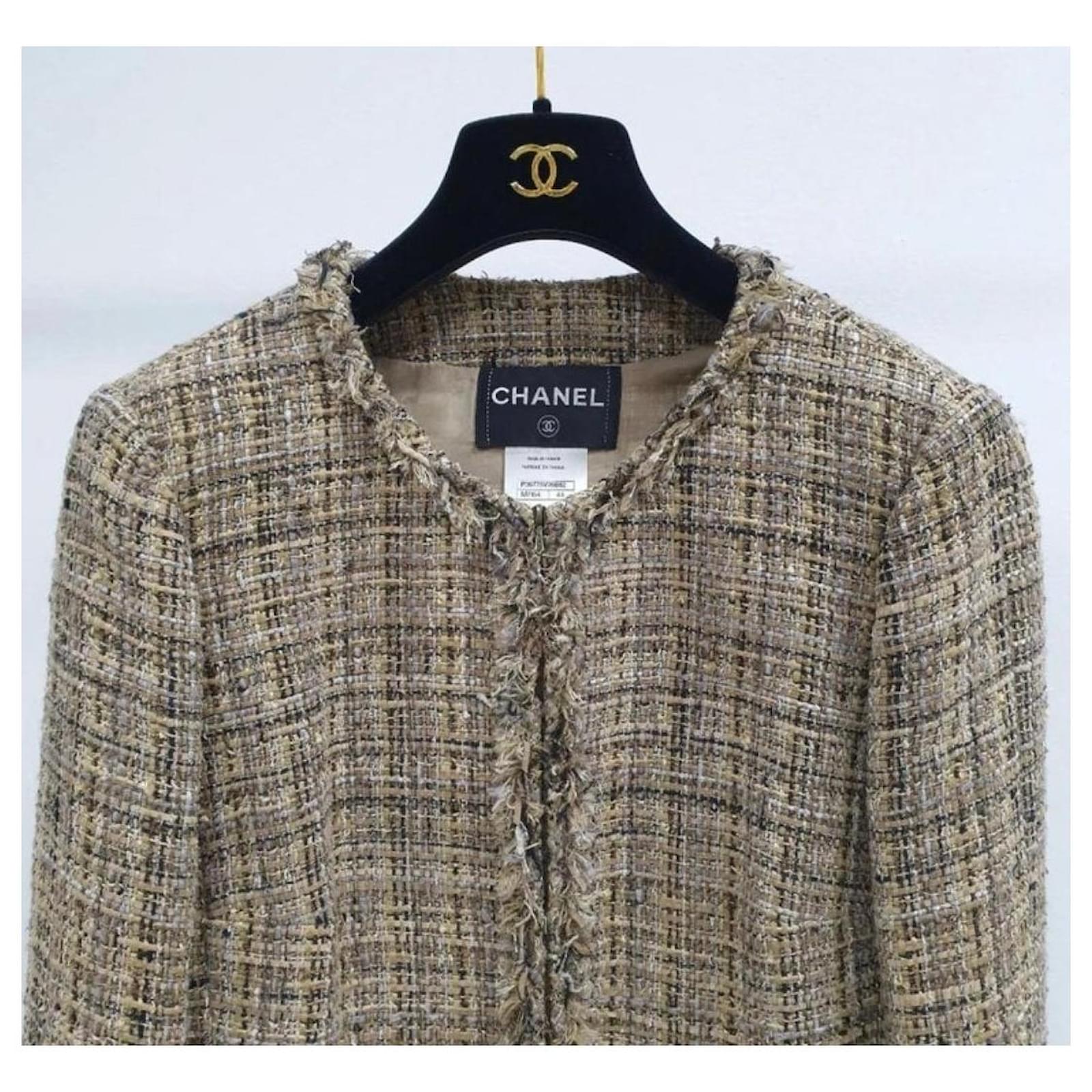 Chanel 10A Fringed Lesage Tweed Jacket Pink ref.1049351 - Joli Closet