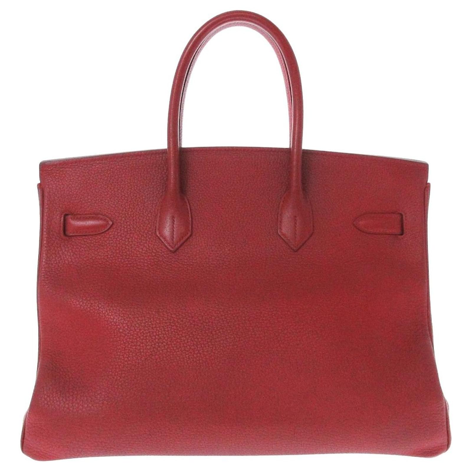 Hermès HERMES BIRKIN 35 Red Leather ref.1052943 - Joli Closet