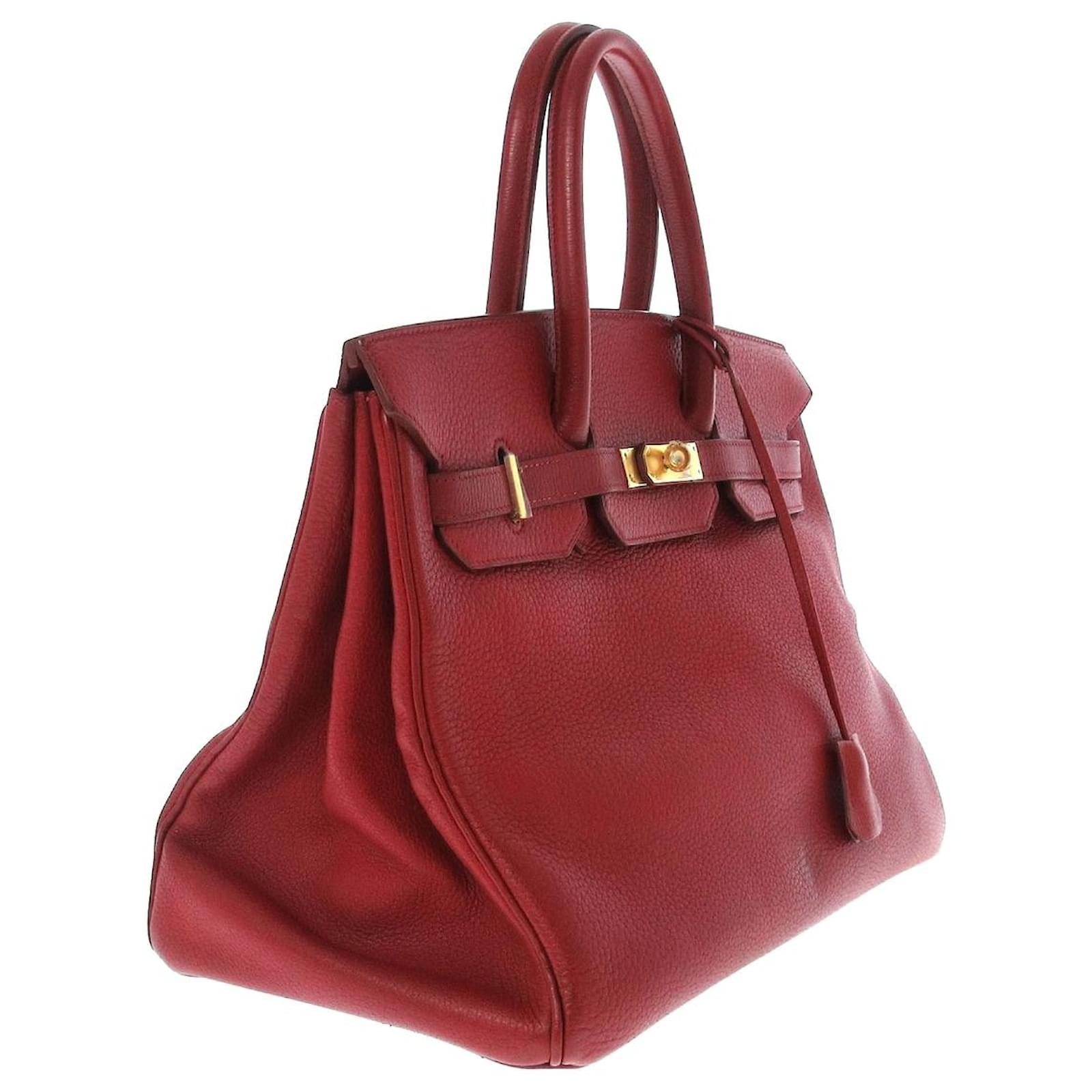 Hermès HERMES BIRKIN 35 Red Leather ref.1052943 - Joli Closet
