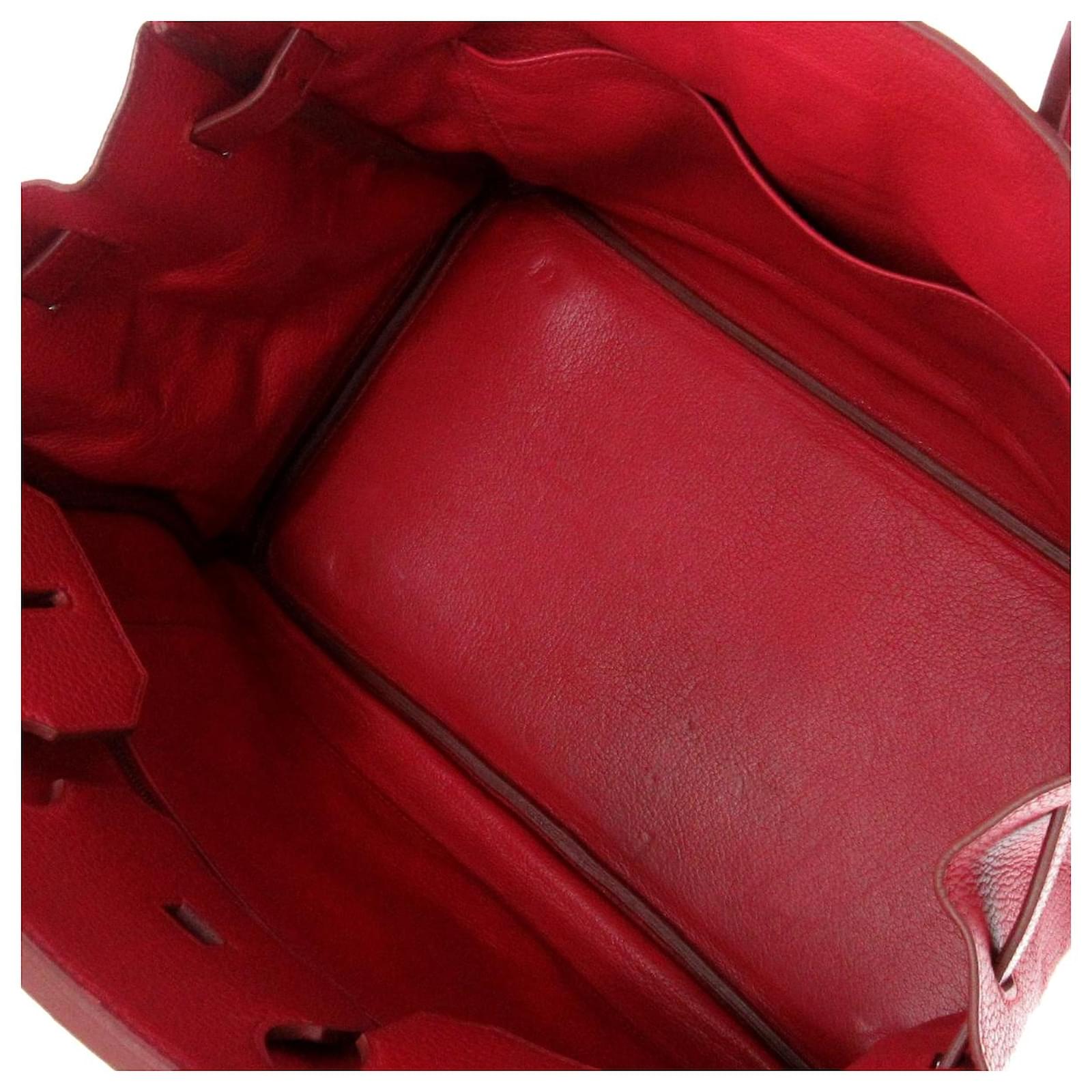 Hermès HERMES BIRKIN 35 Red Leather ref.1052943 - Joli Closet