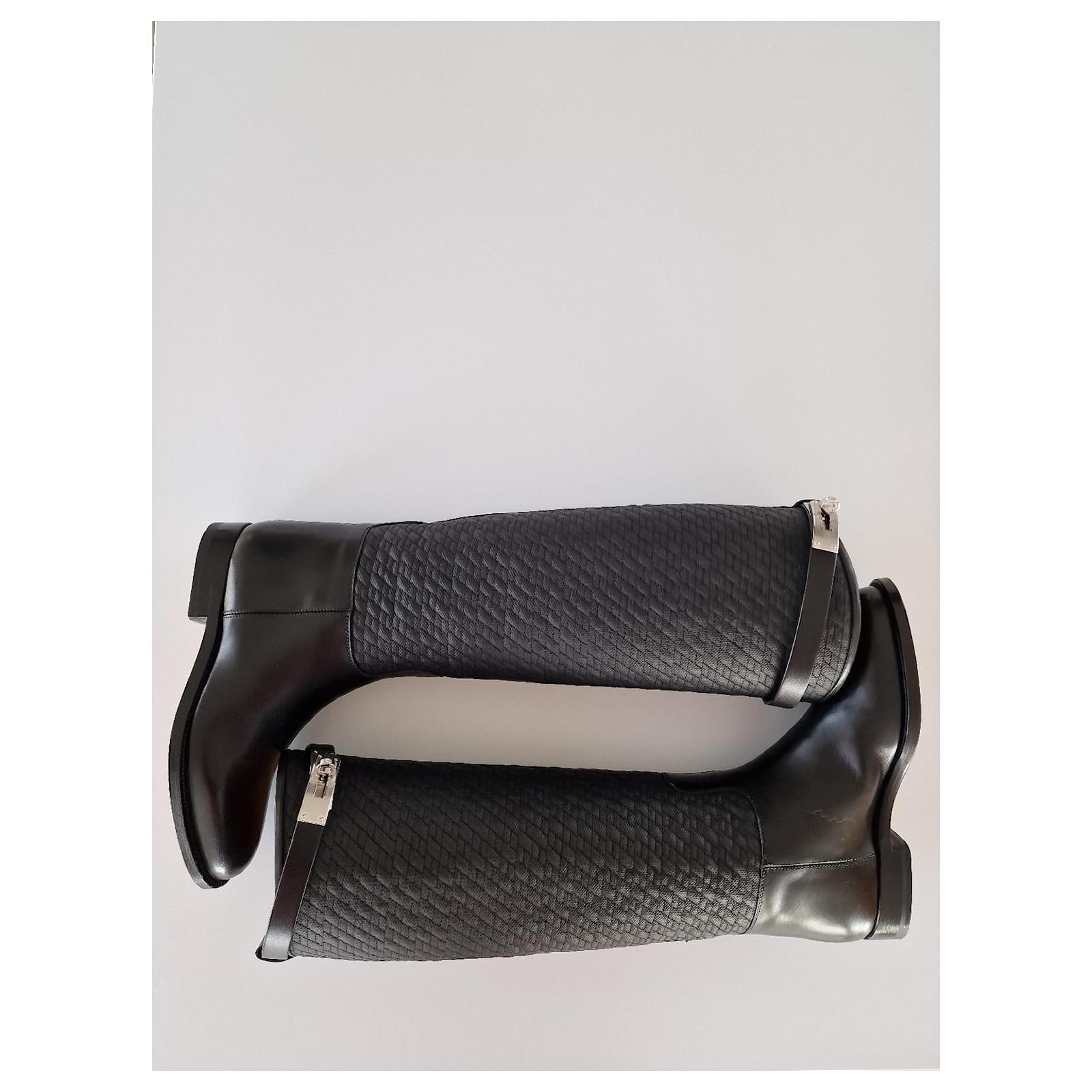 Hermès Jumping boots Black Leather ref.1059149 - Joli Closet