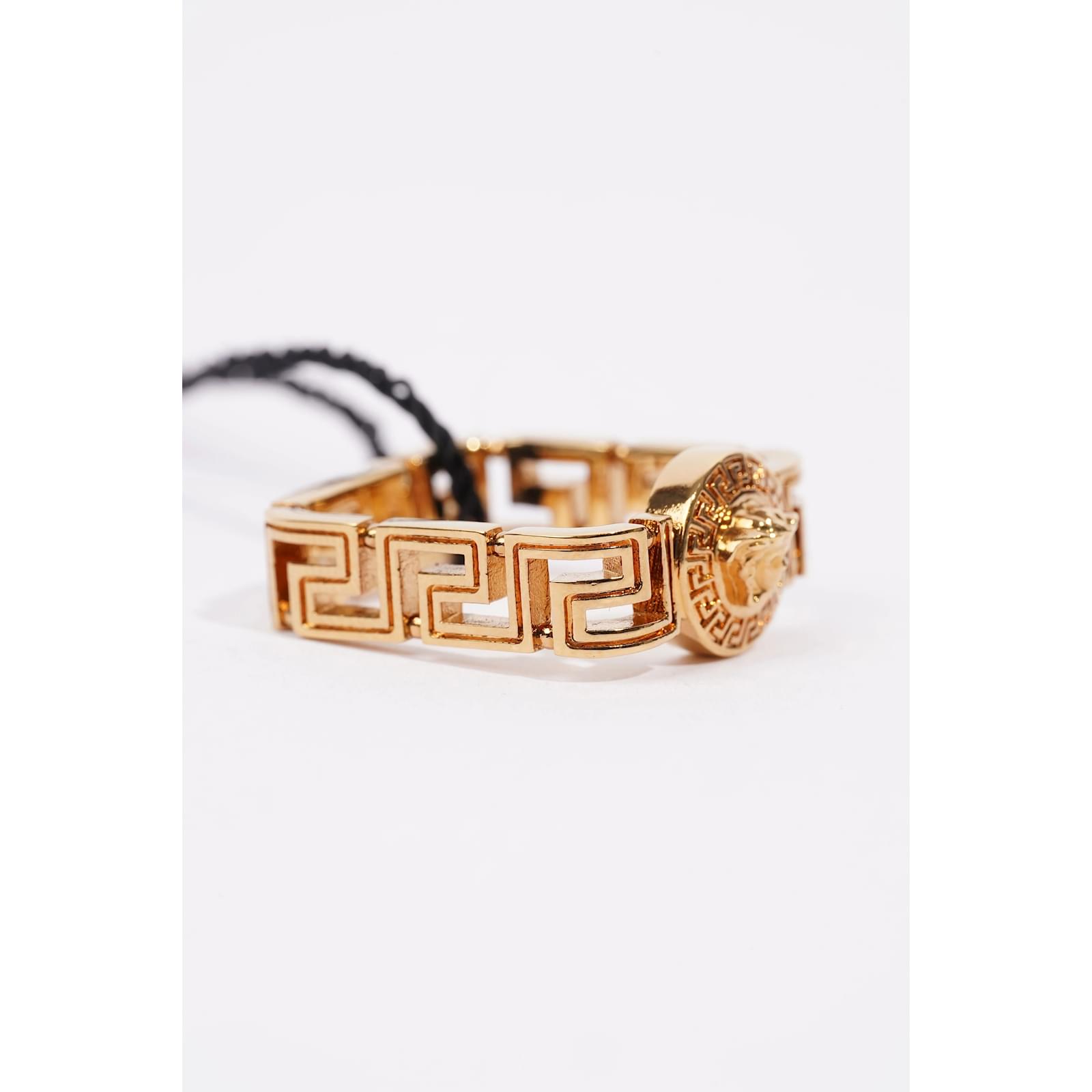 Versace Versace Gold Medusa Greca Square Ring 15 Gold 15 Golden Yellow ...