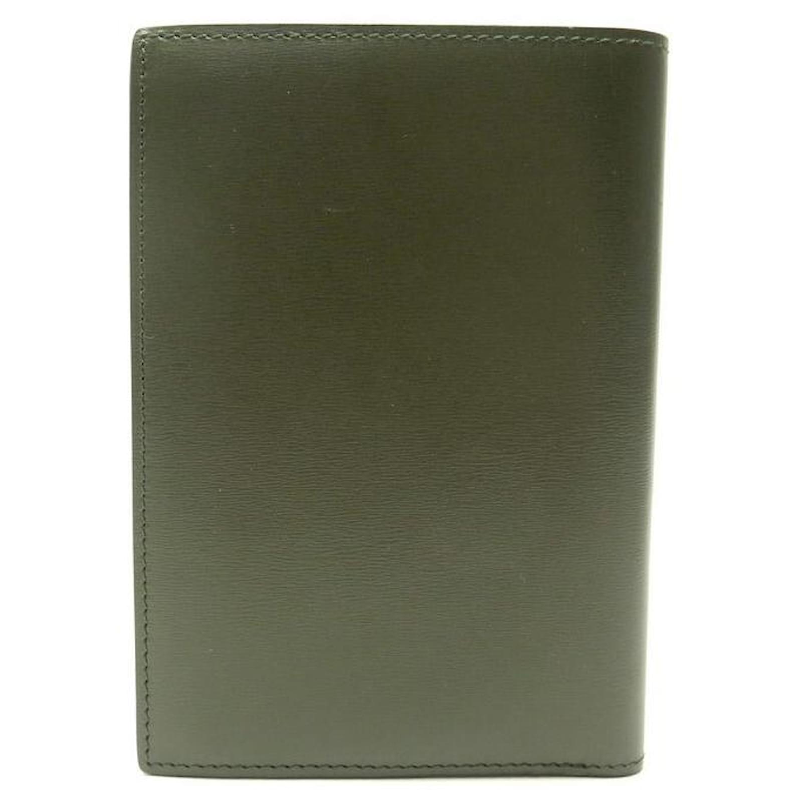 NEW LANCEL CARD HOLDER WALLET IN KHAKI LEATHER NEW GREEN LEATHER WALLET ...