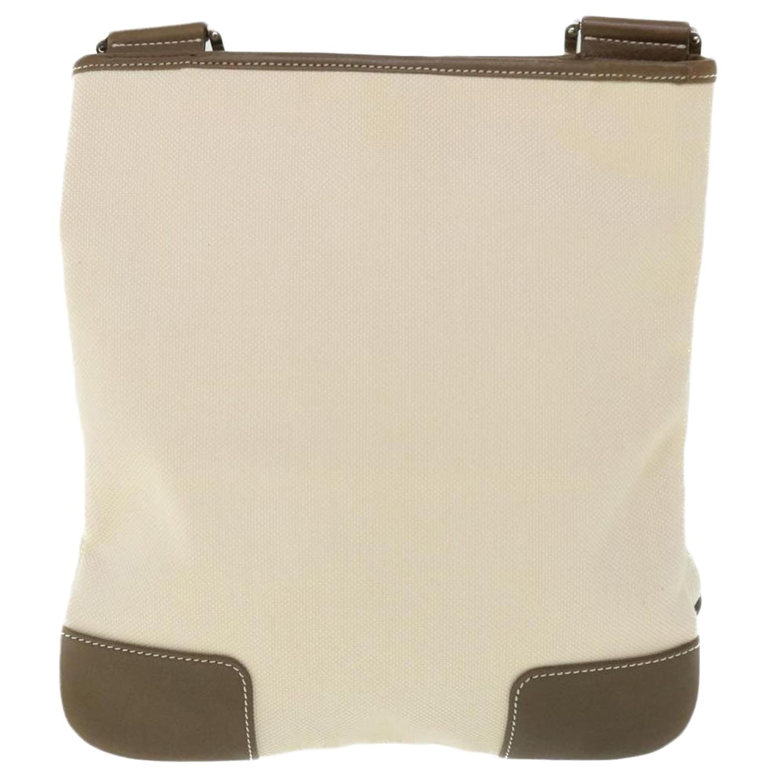 LOEWE Shoulder Bag Canvas Cream Auth 51029 White Cloth ref.1072647 ...