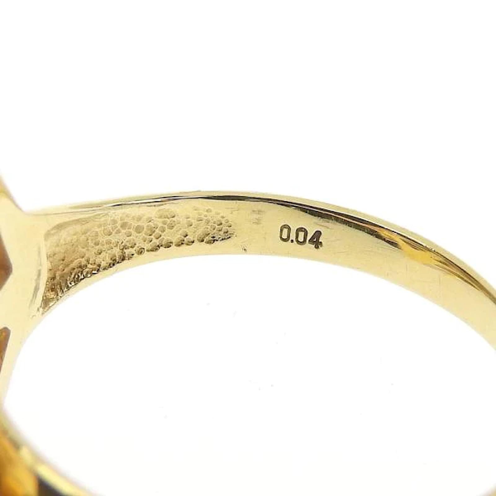 & Other Stories 18k Gold Diamond Pearl Ring Golden Metal ref.1080623 ...
