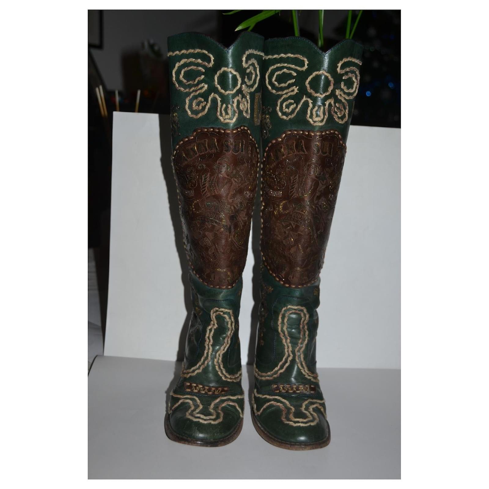 Anna Sui BOOTS Multiple colors Leather ref.1086297 - Joli Closet