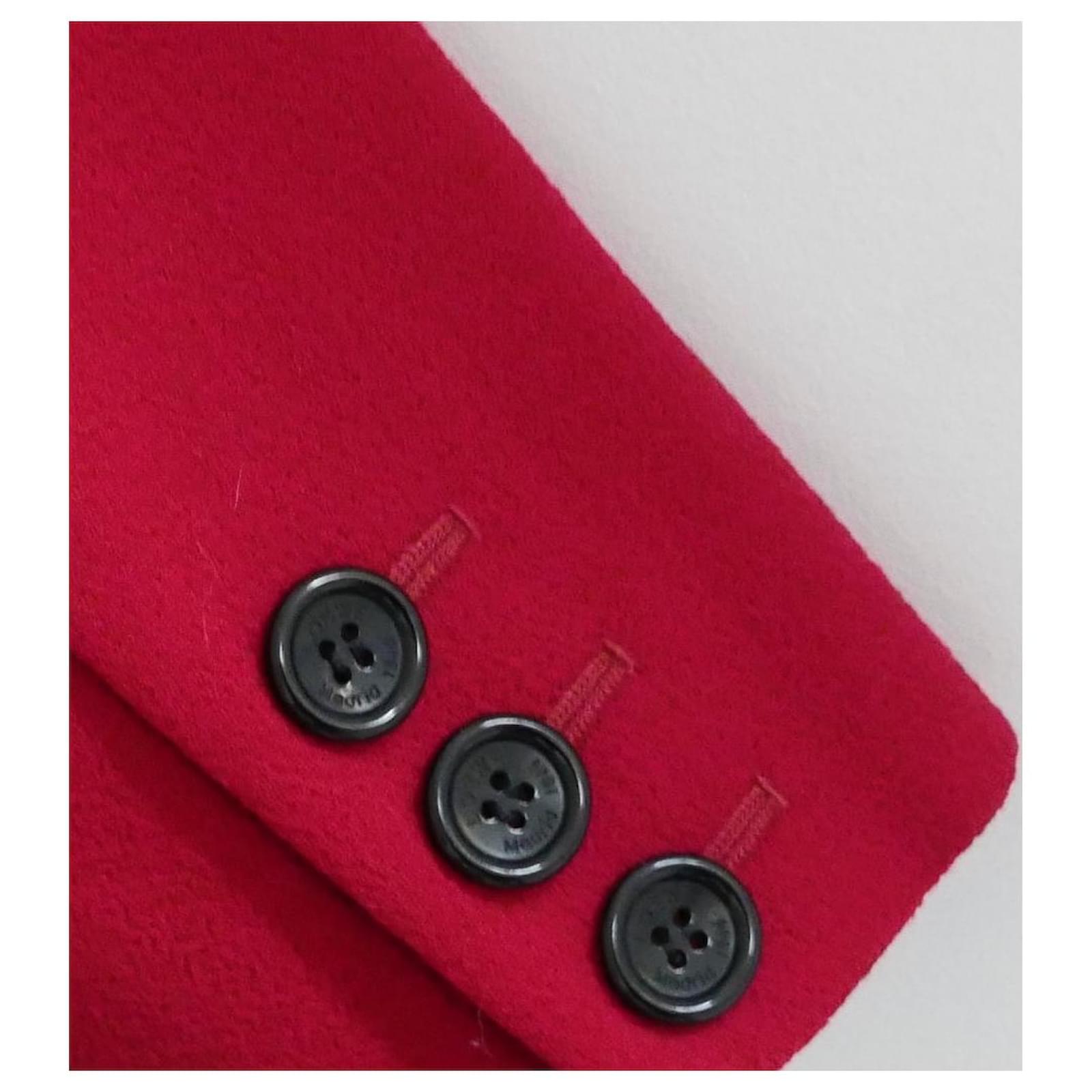 Loewe Vintage Scarlet Red Crepe Cropped Jacket ref.1089636 - Joli Closet