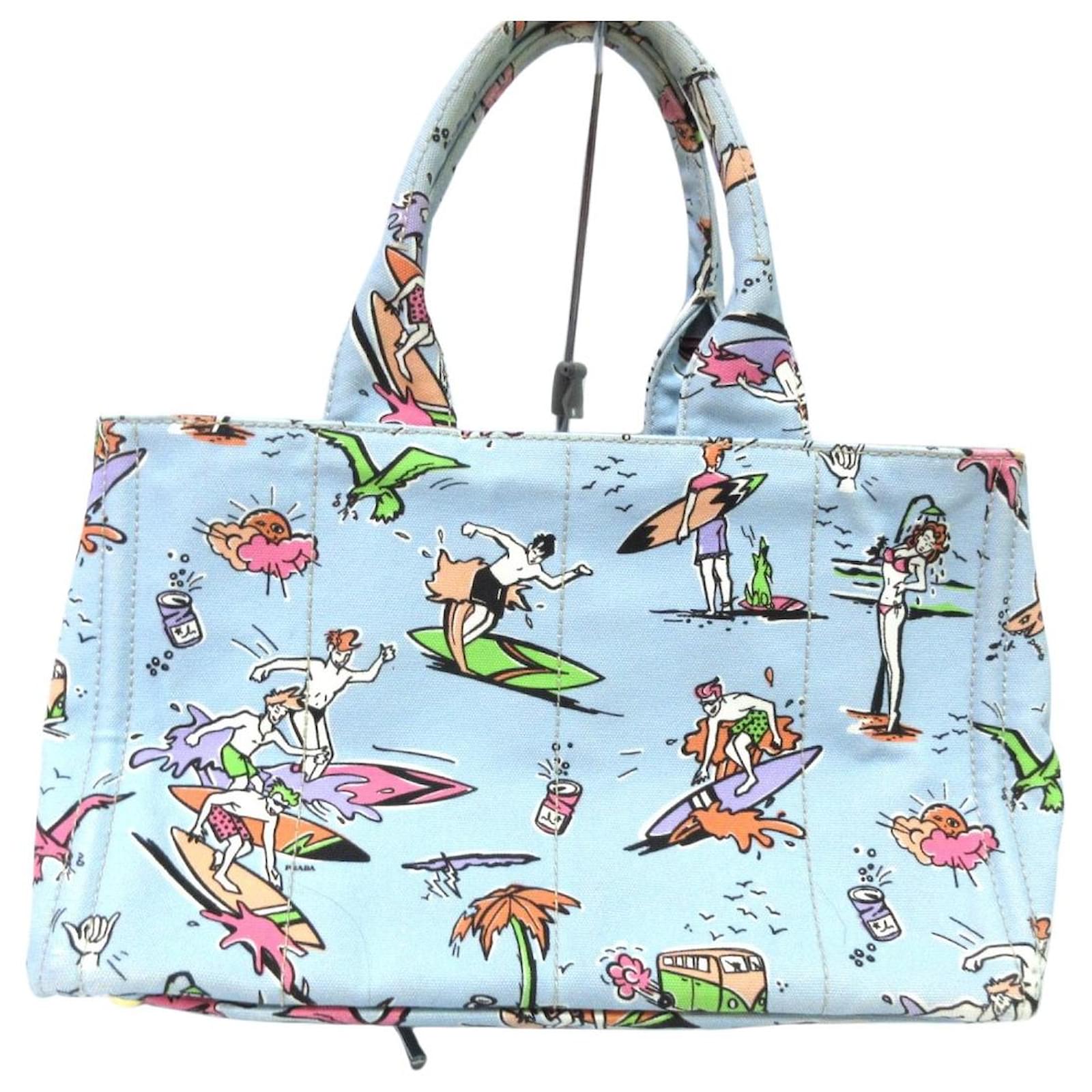 Tote Prada Canapa Multiple colors Cloth ref.1099153 - Joli Closet