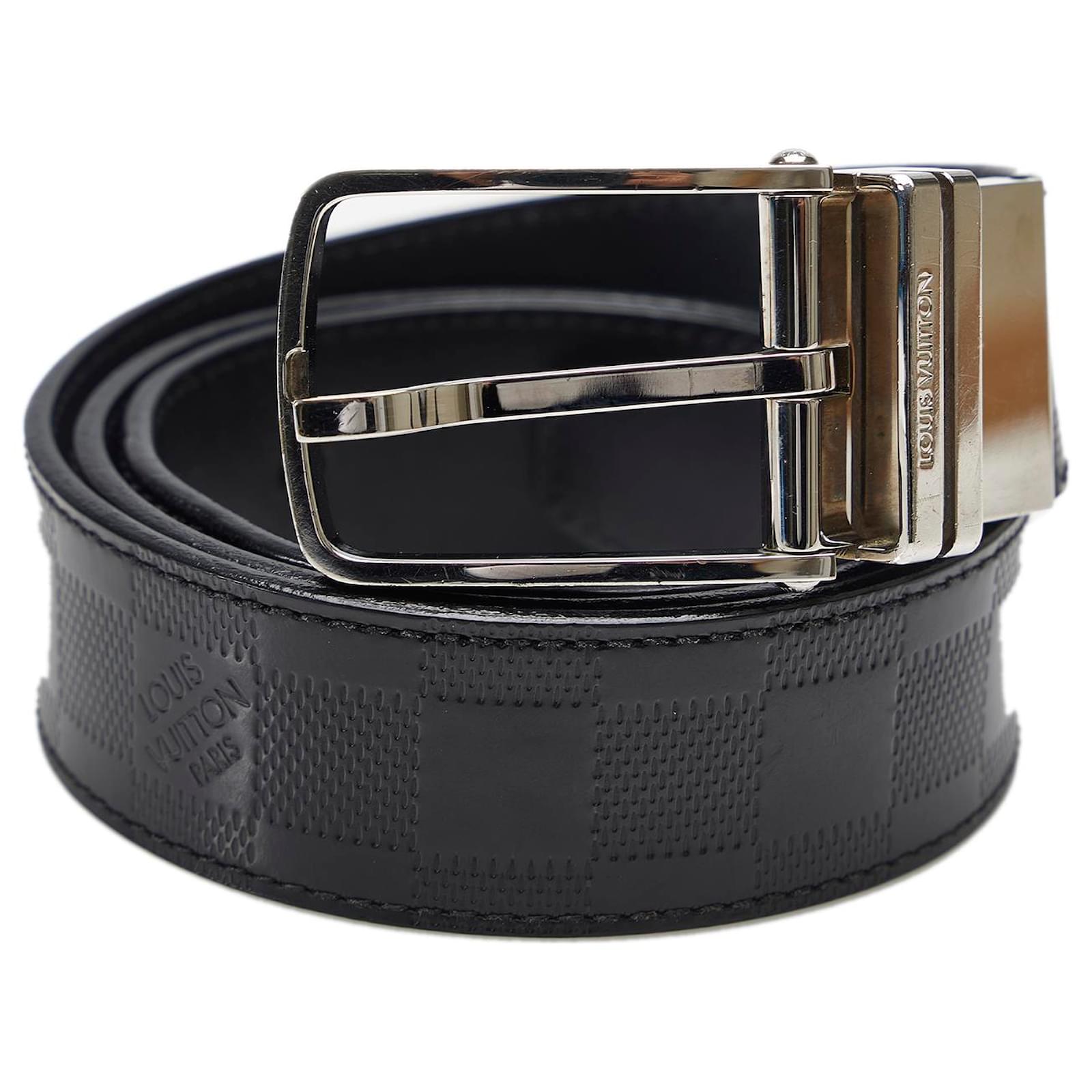 Louis Vuitton Black Damier Infini Boston Reversible Belt Cloth ref ...