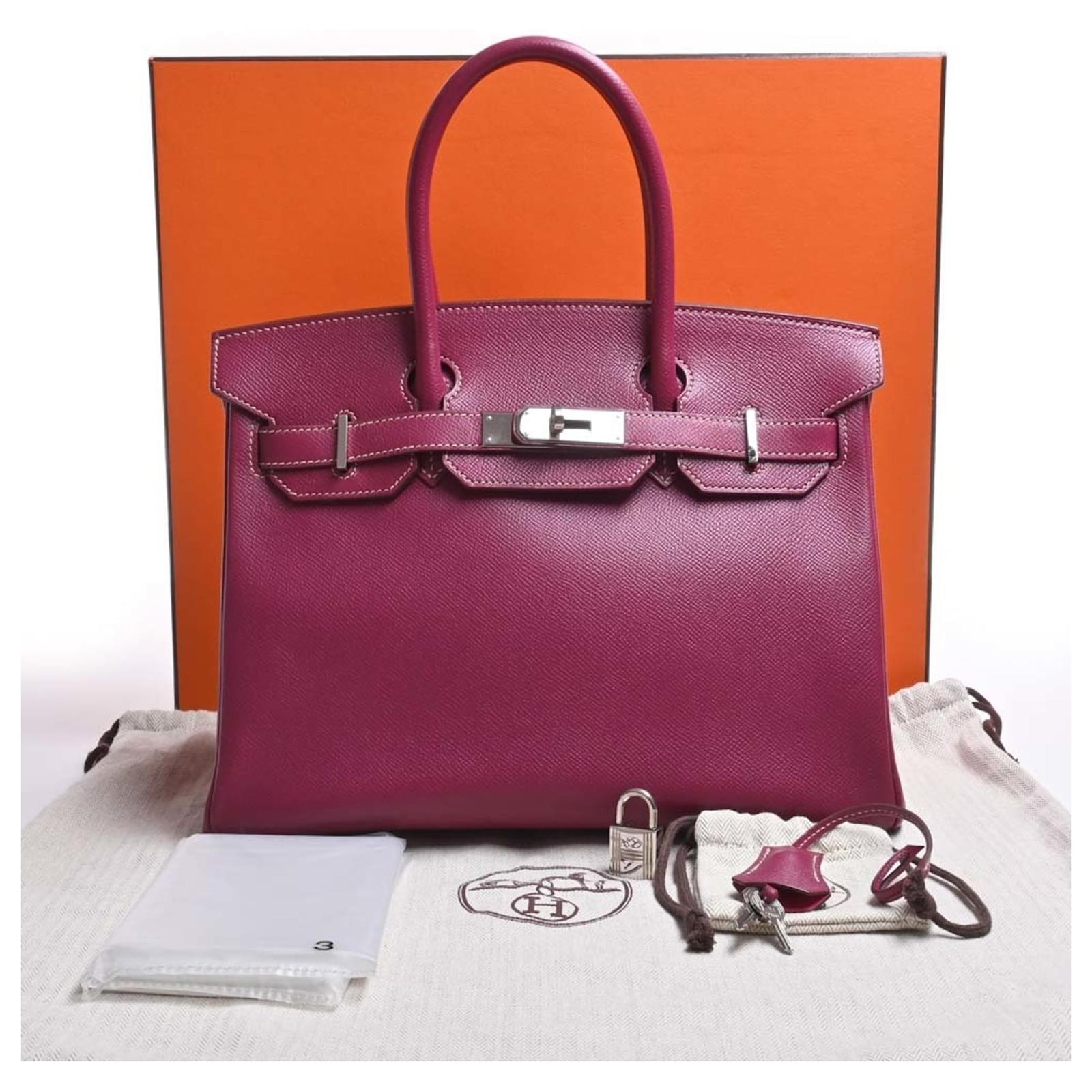 Hermès HERMES BIRKIN Purple Leather ref.1101134 - Joli Closet
