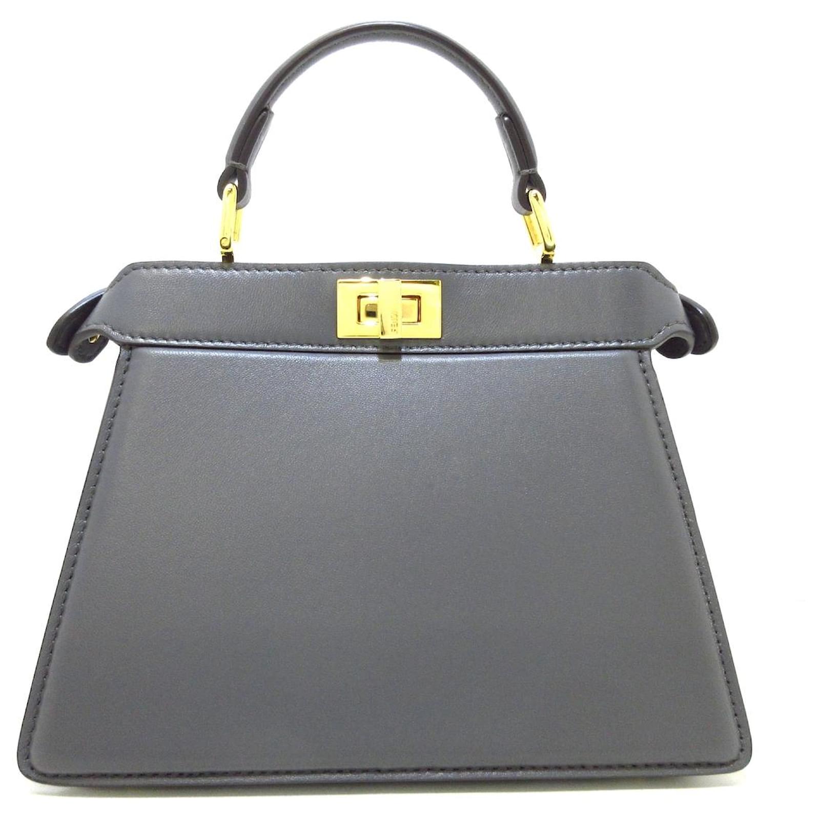 Fendi Peekaboo Grey Leather ref.1103868 - Joli Closet