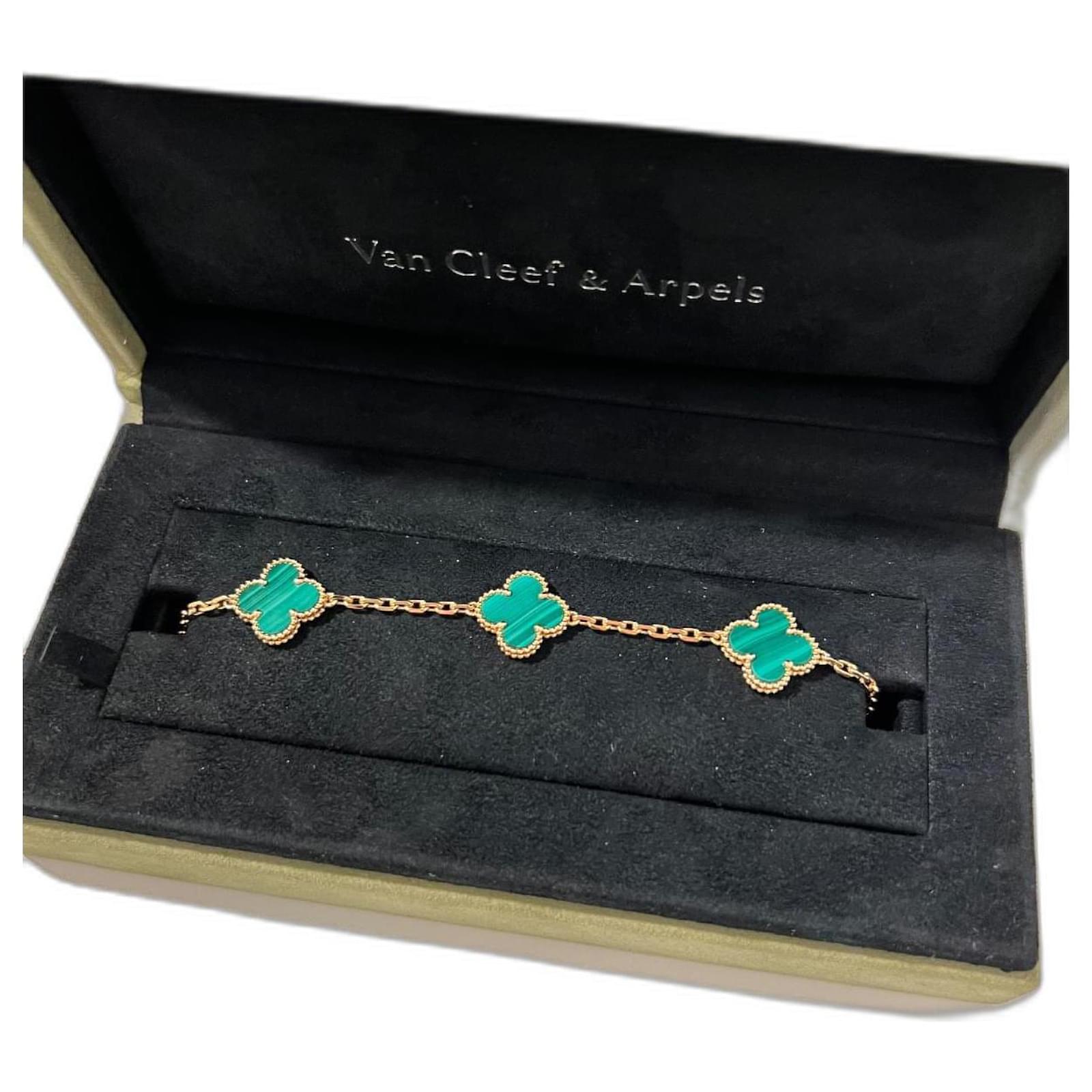 Van Cleef & Arpels Vintage Alhambra Green Yellow gold ref.1104190 - Joli Closet