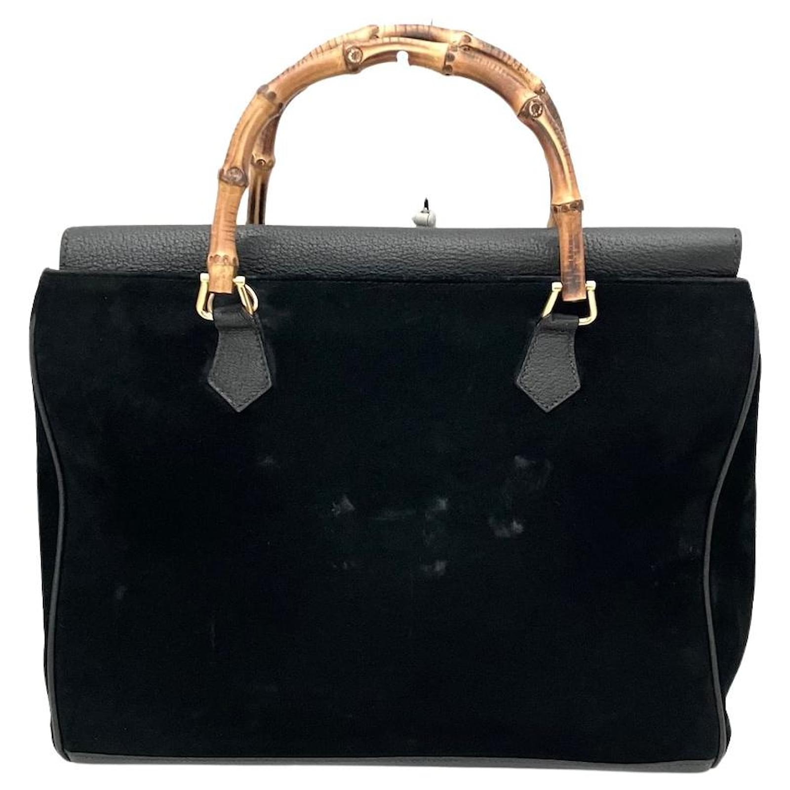 Gucci Bamboo Black Leather ref.1107477 - Joli Closet