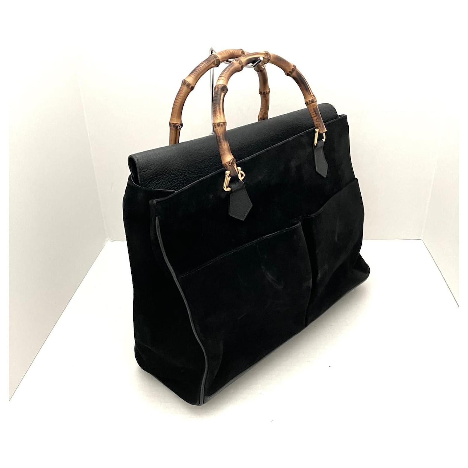 Gucci Bamboo Black Leather ref.1107477 - Joli Closet