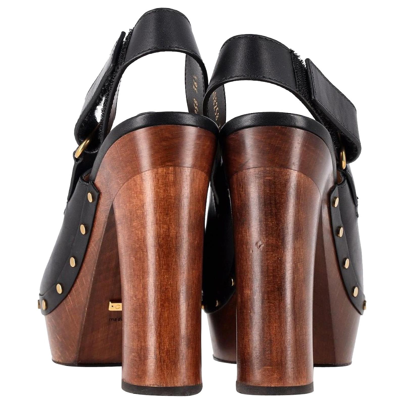 Gucci Horsebit Slingback Platform Clogs in Black Leather ref.1113186 ...