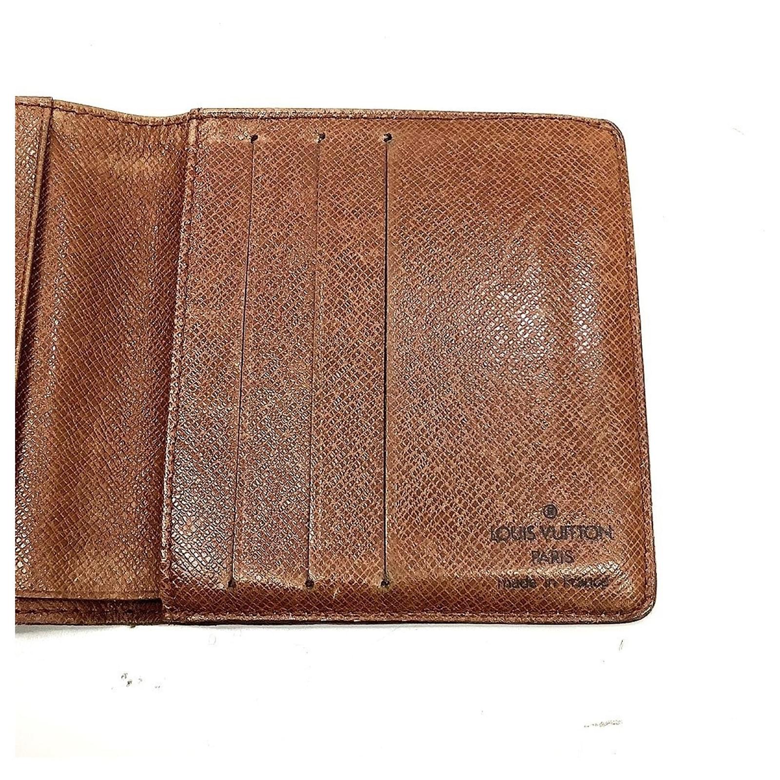 Louis Vuitton Porte billet Brown Cloth ref.1126694 - Joli Closet