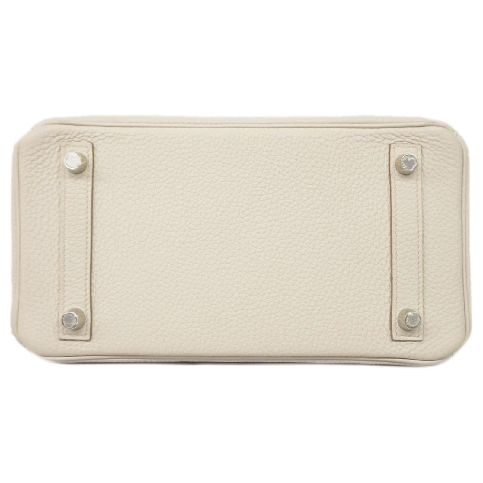 Hermès HERMES BIRKIN 25 Cream Leather ref.1163135 - Joli Closet