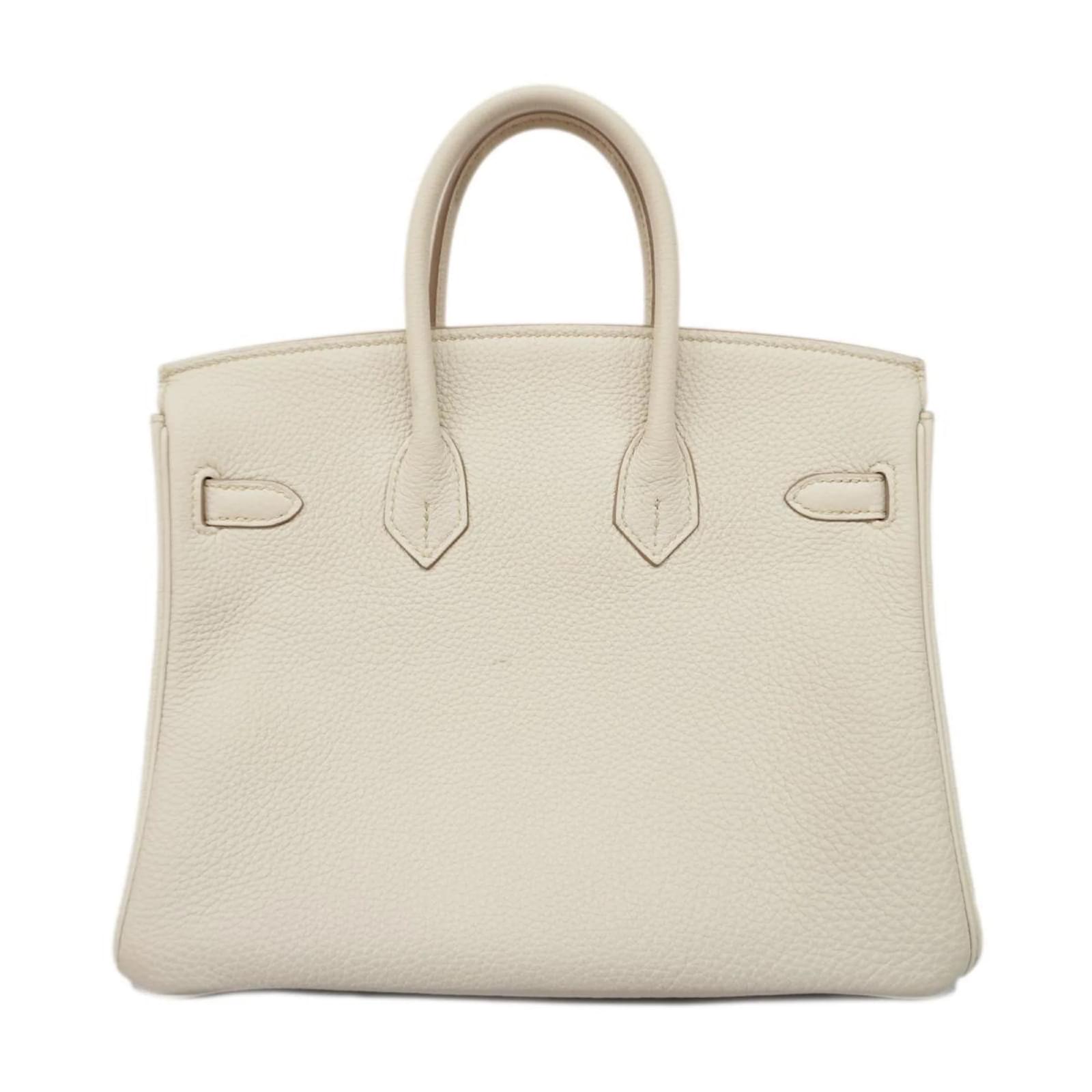 Hermès HERMES BIRKIN 25 Cream Leather ref.1188437 - Joli Closet