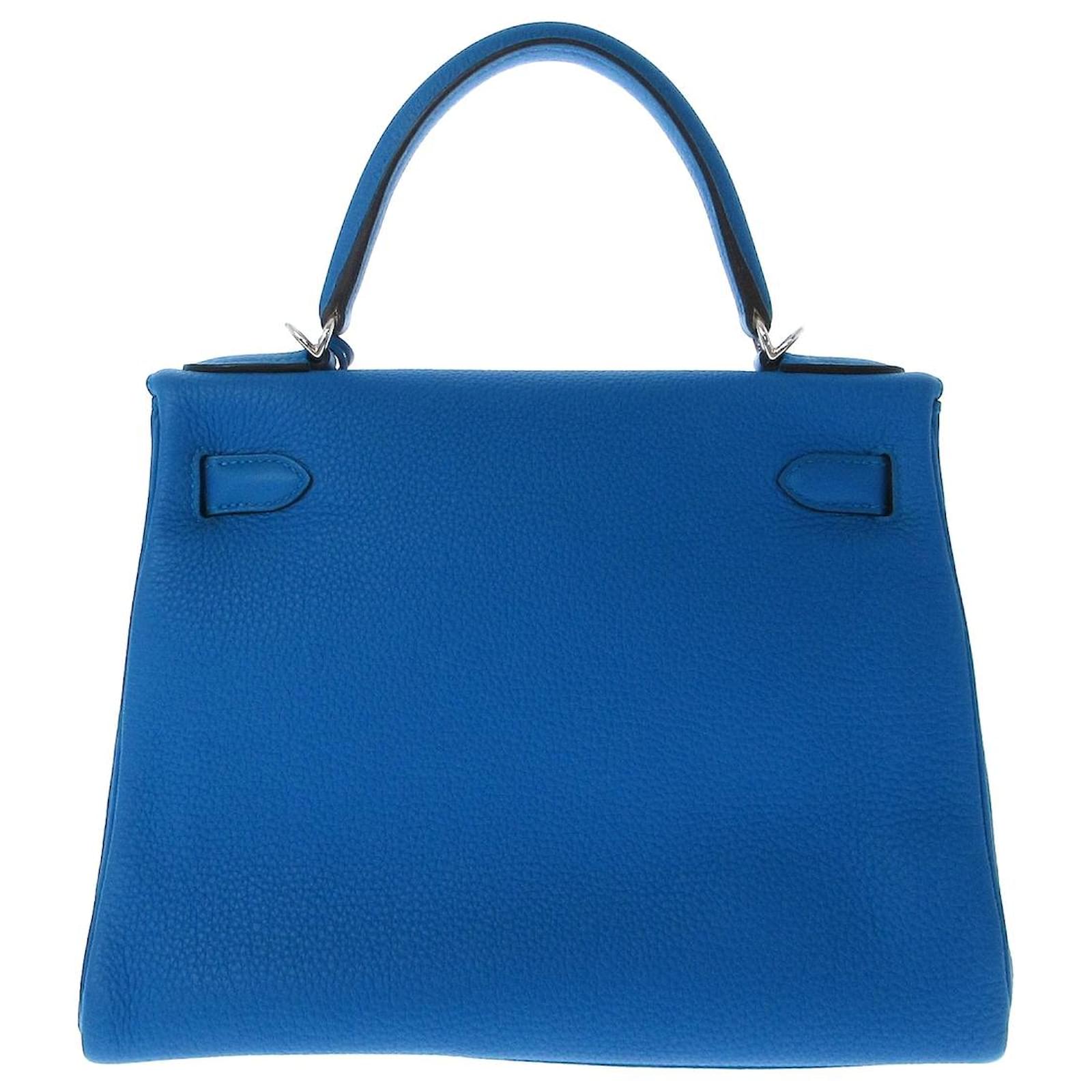 Hermès hermes kelly 28 Blue Leather ref.1196813 - Joli Closet