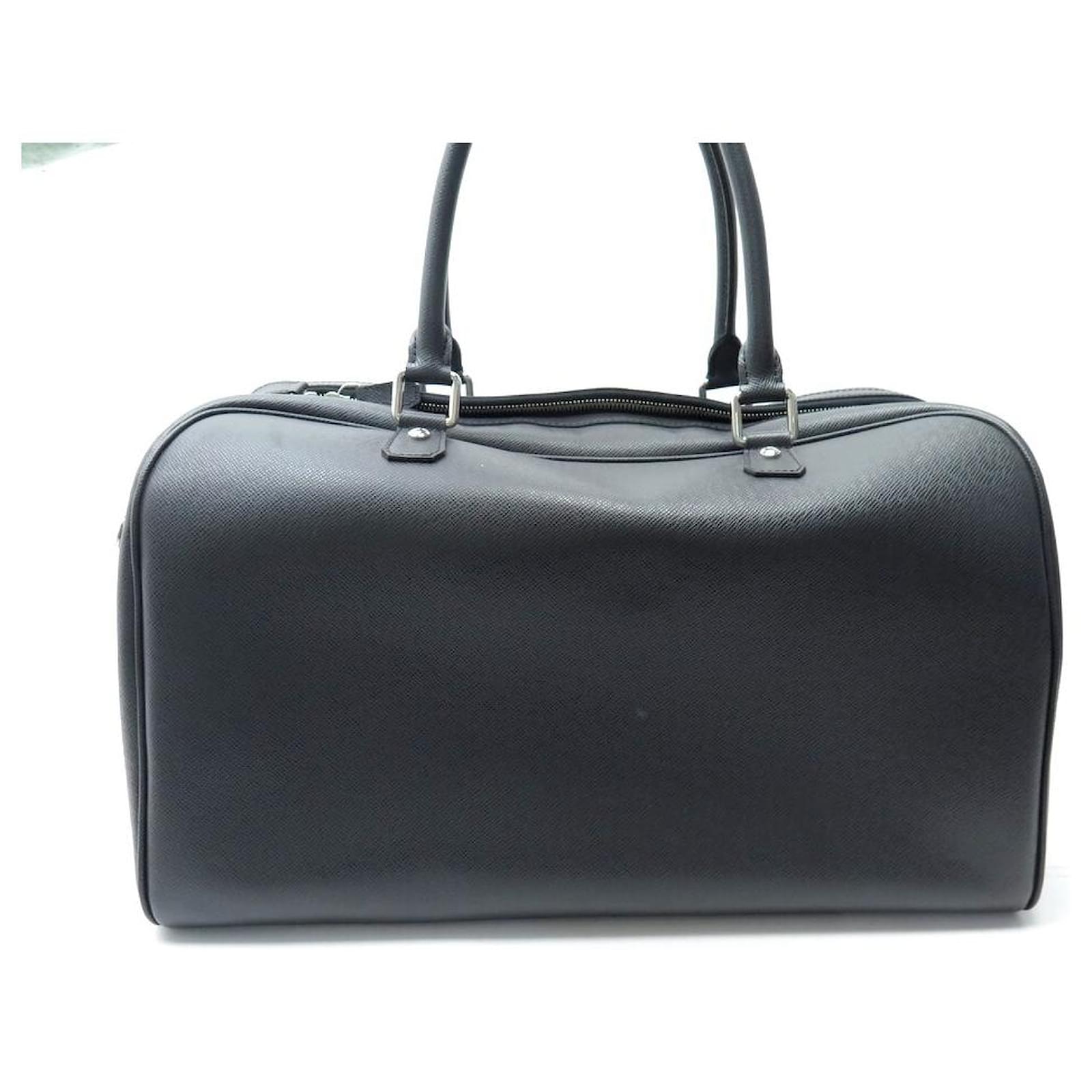 NEW LOUIS VUITTON NIKOLAI HAND TRAVEL BAG TAIGA LEATHER SLATE M31132 ...