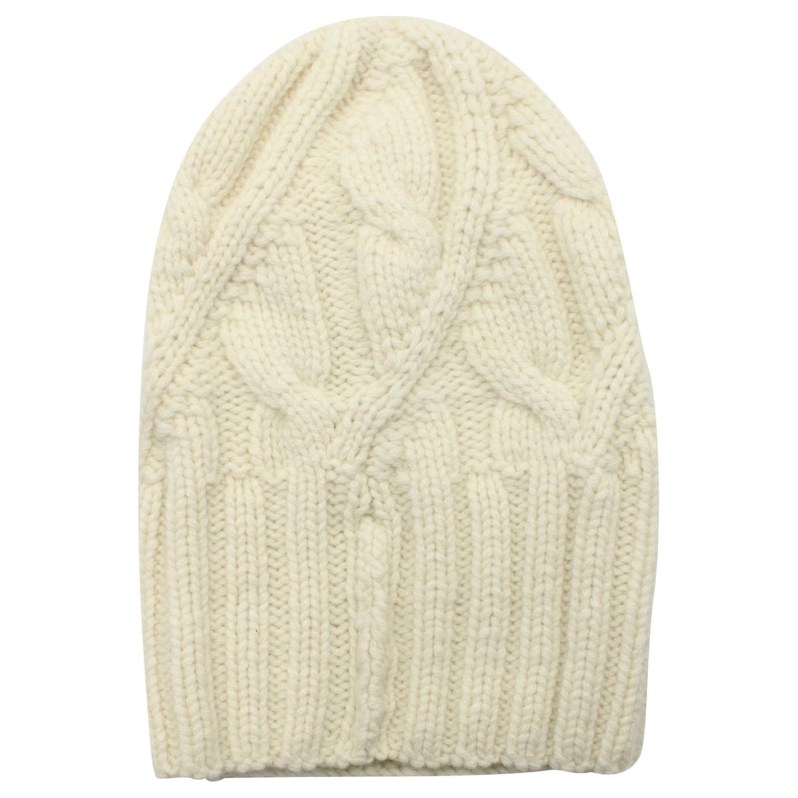 Loro Piana Cashmere Beanie in Beige Flesh Wool ref.1231385 - Joli Closet