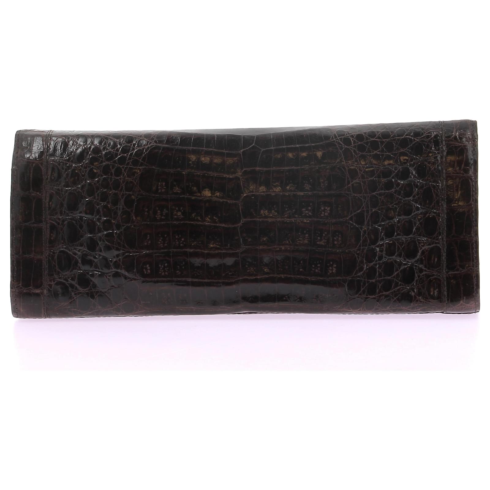 NANCY GONZALEZ Clutch bags T. Exotic leathers Black ref.1262991 - Joli ...