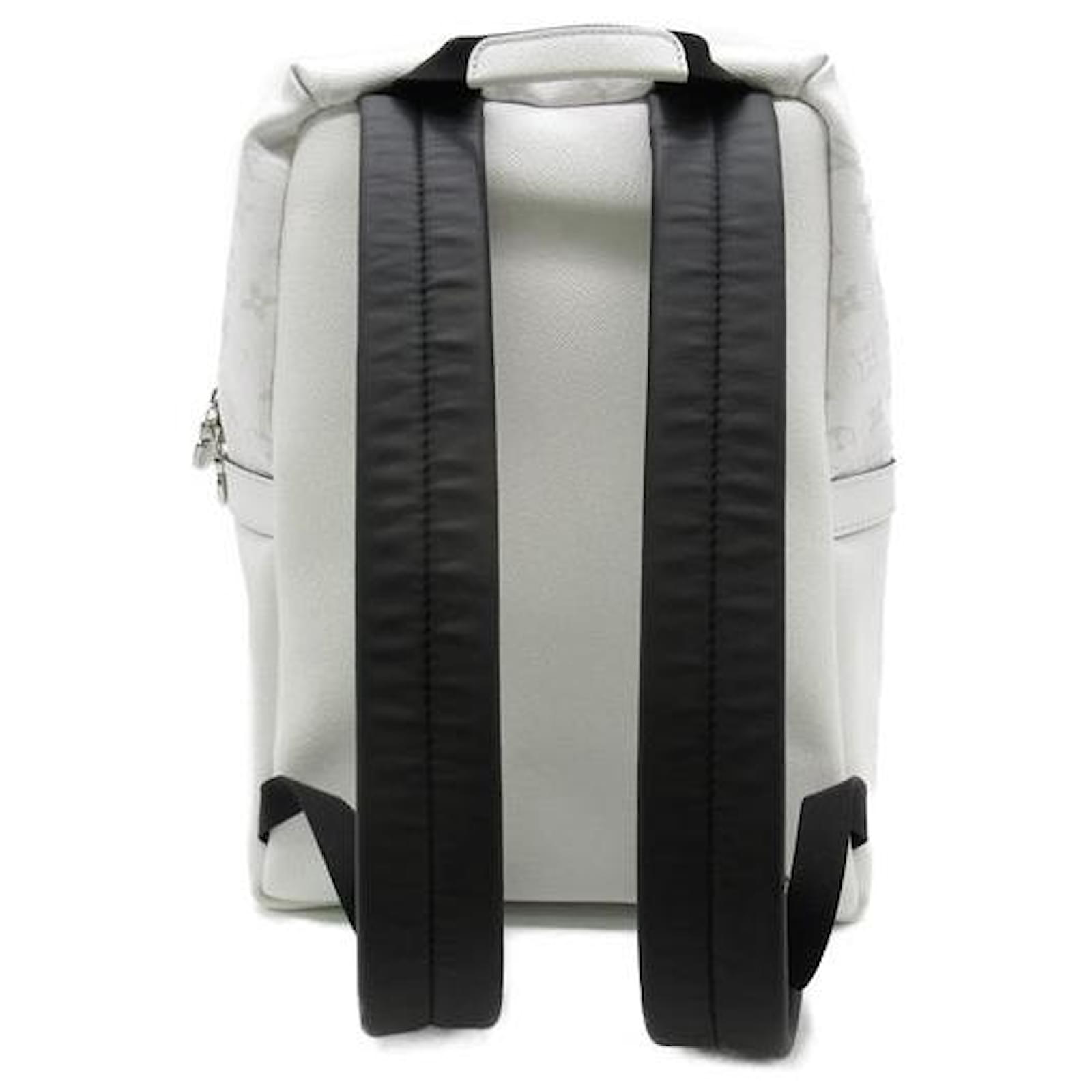 Louis Vuitton Monogram Taiga Discovery Backpack White Pony-style ...