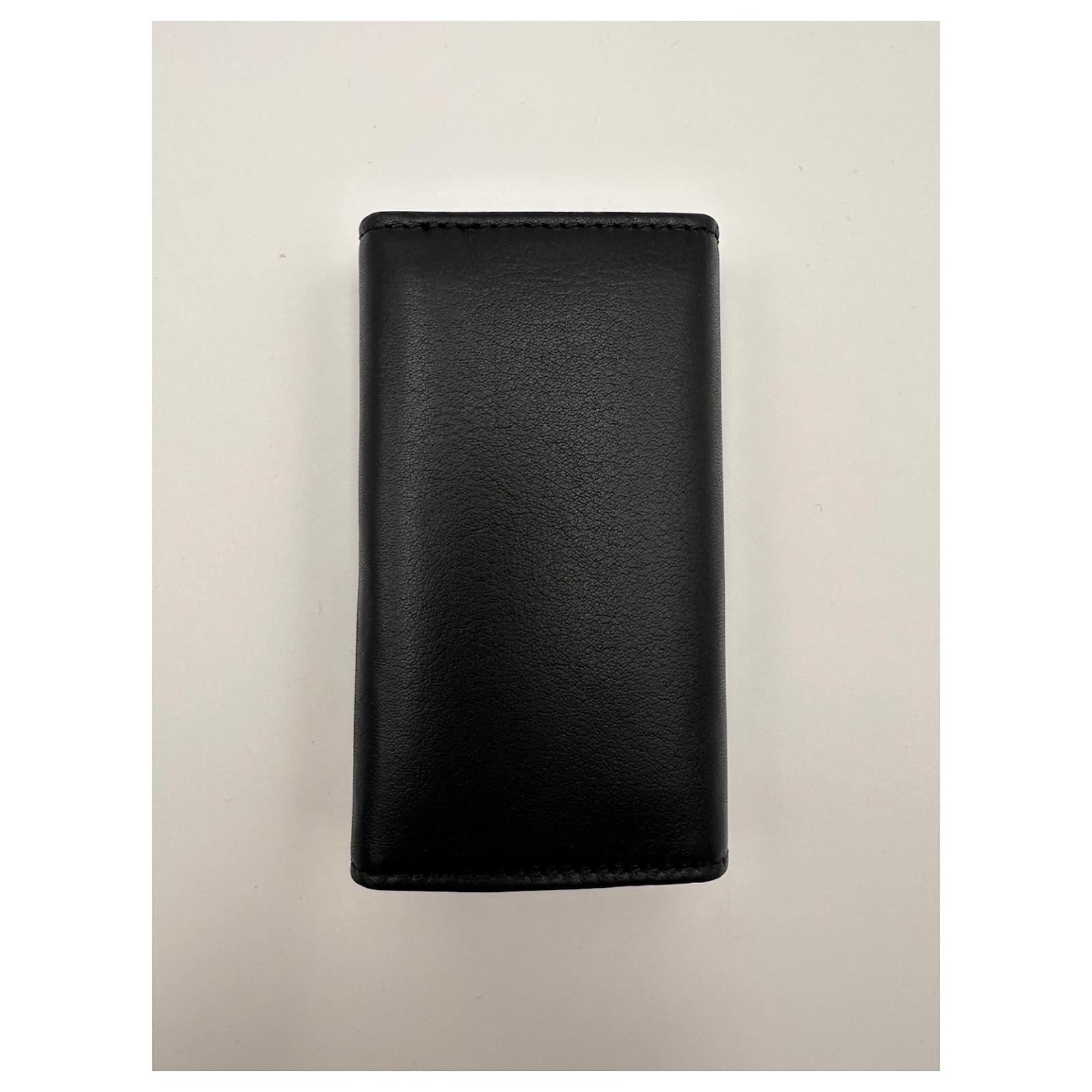 Alfred Dunhill Dunhill smooth black leather keychain ref.1316571 - Joli ...
