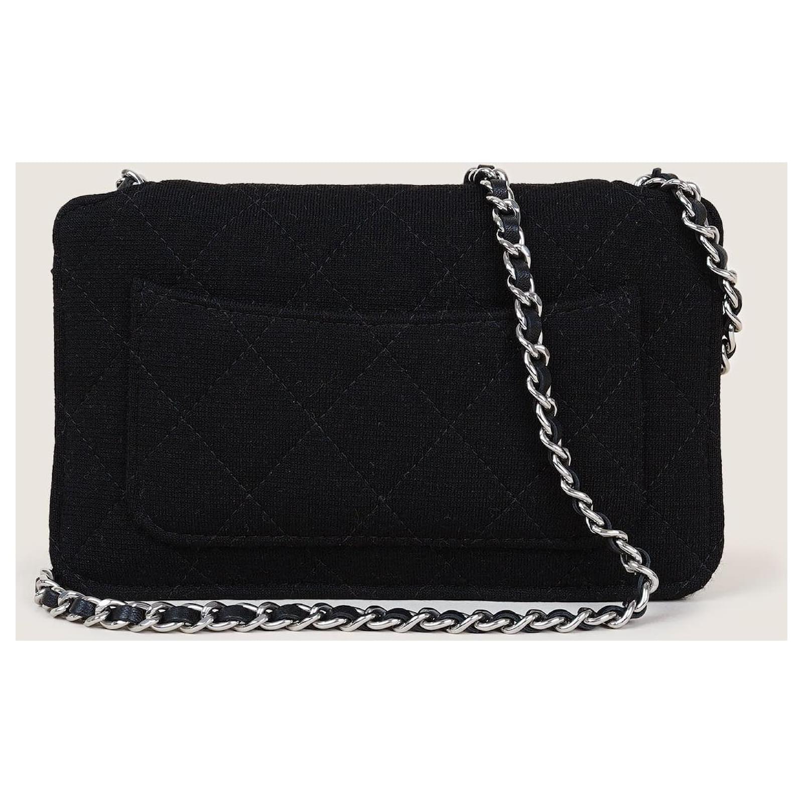 Chanel Convertible Extra Mini Flap Black Cloth ref.1346003 - Joli Closet