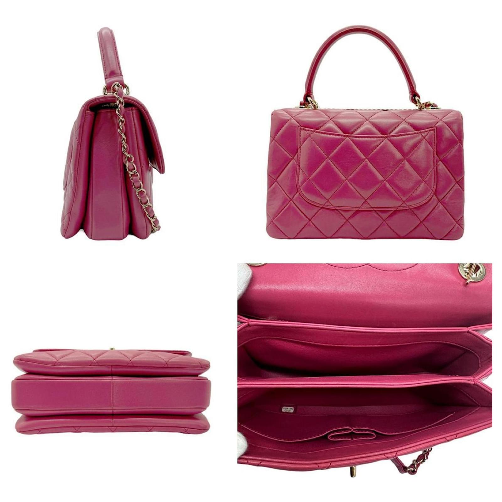 Chanel Coco Handle Pink Leather ref.1351581 - Joli Closet