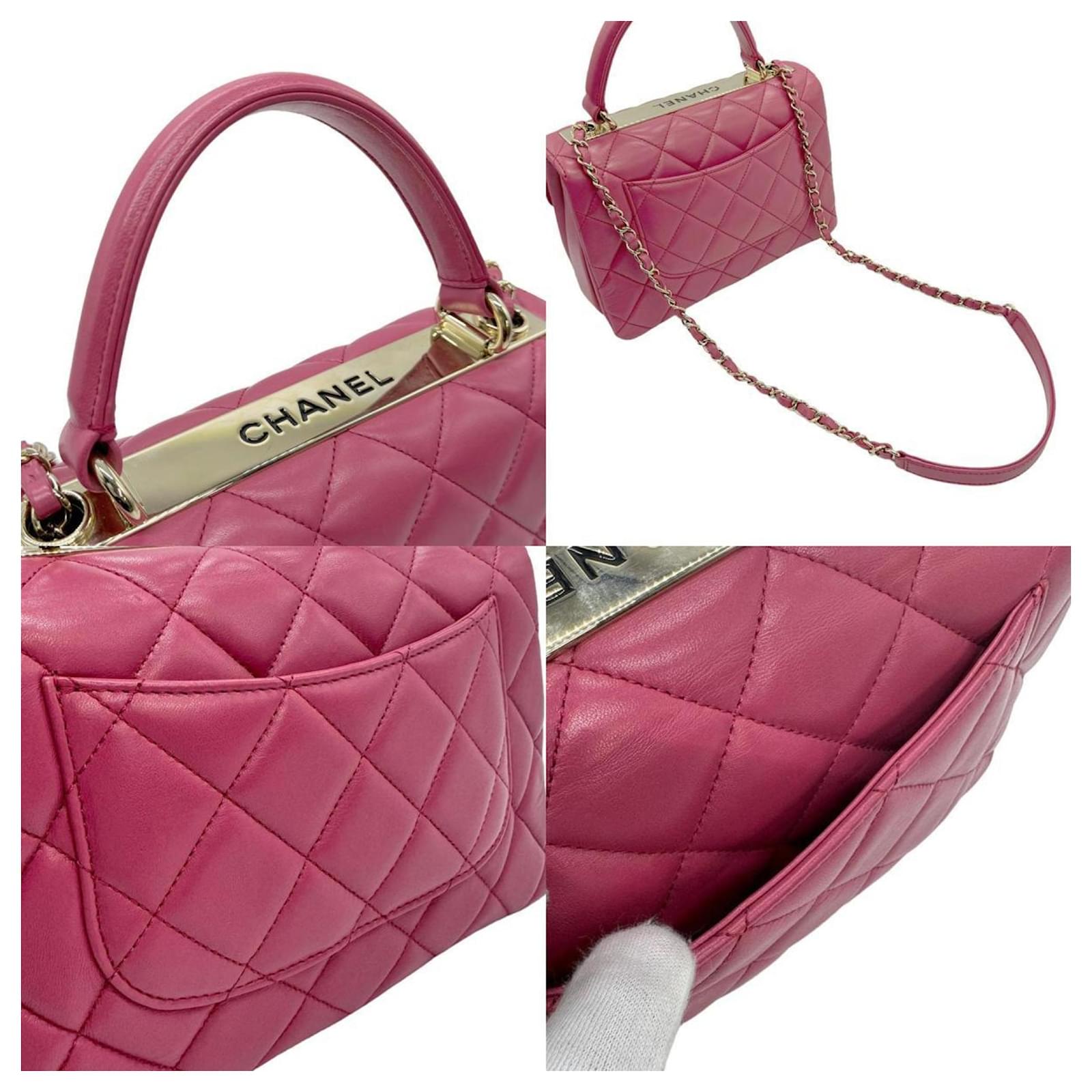 Chanel Coco Handle Pink Leather ref.1351581 - Joli Closet