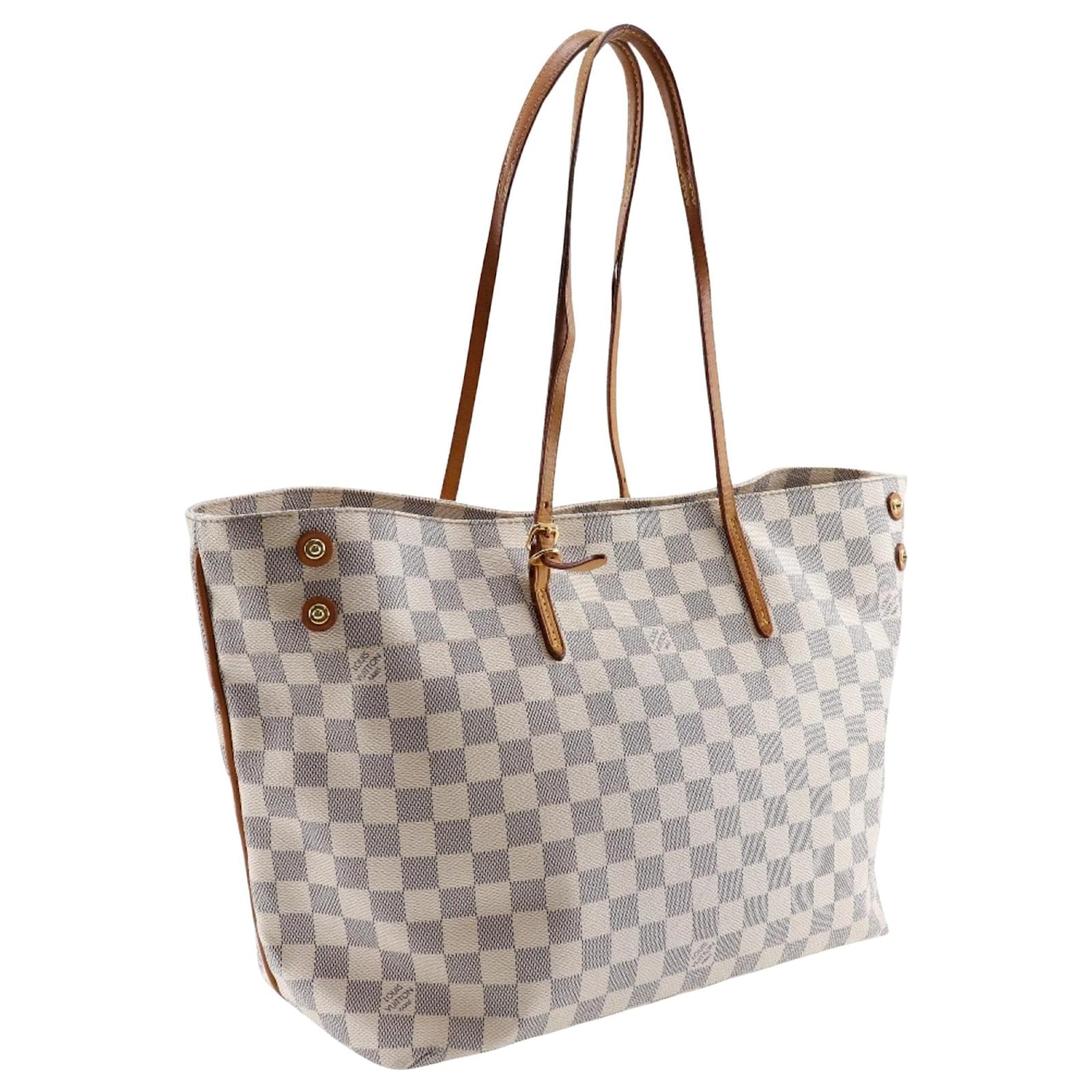 Louis Vuitton Neverfull White Cloth ref.1364243 - Joli Closet