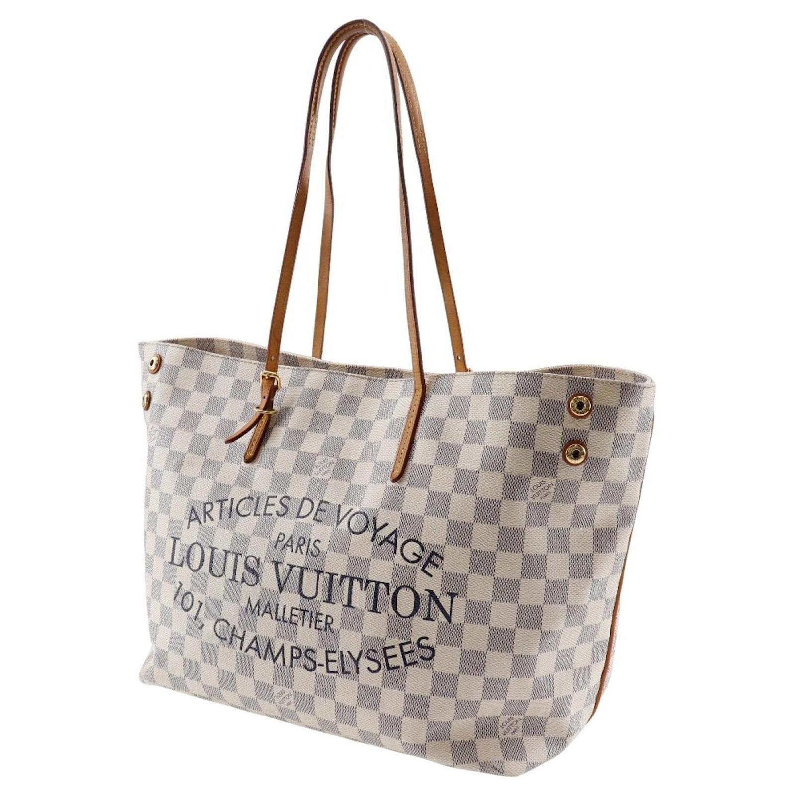 Louis Vuitton Neverfull White Cloth ref.1364243 - Joli Closet