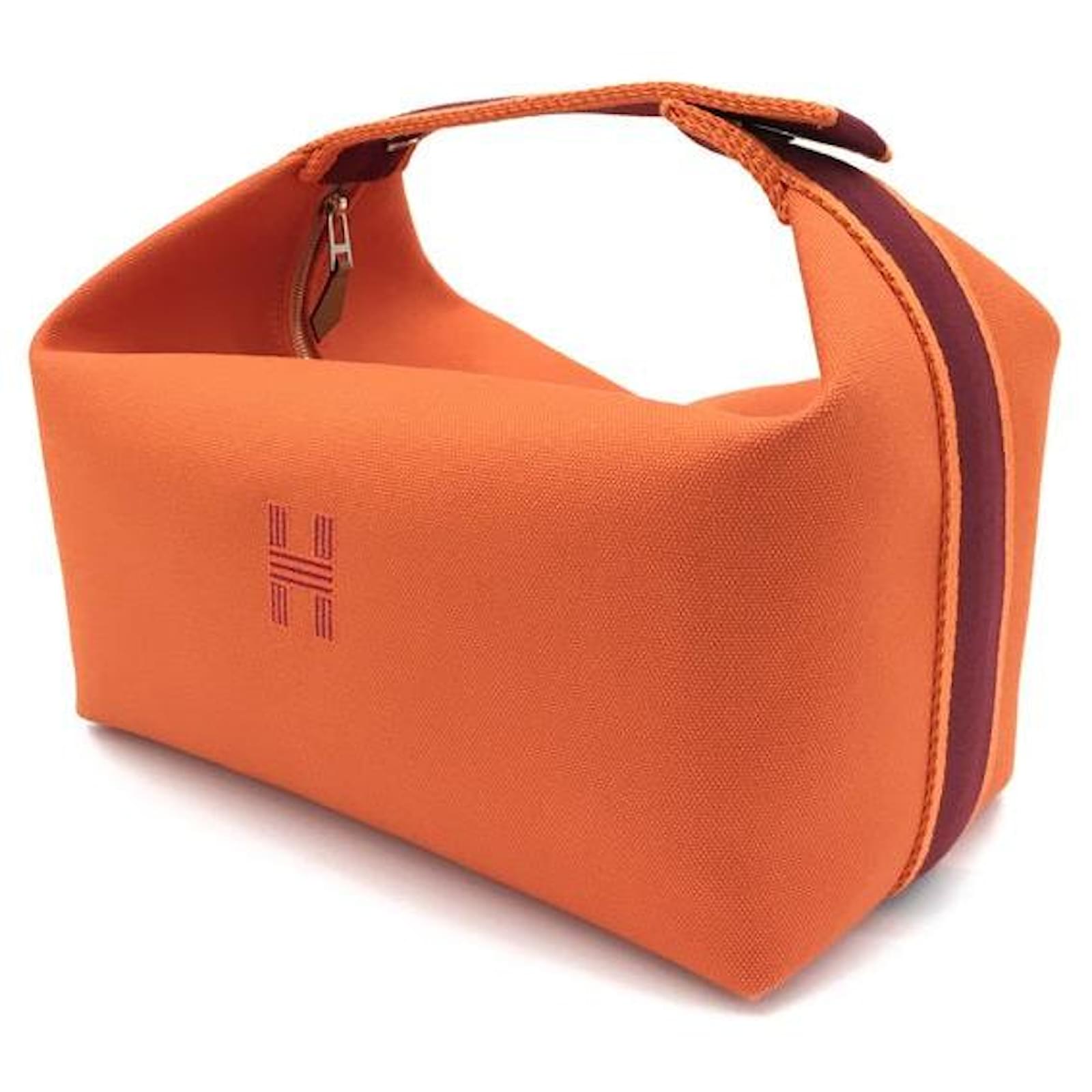 Hermès Hermes Toile Bride-A-Brac Travel Case Canvas Vanity Bag in ...