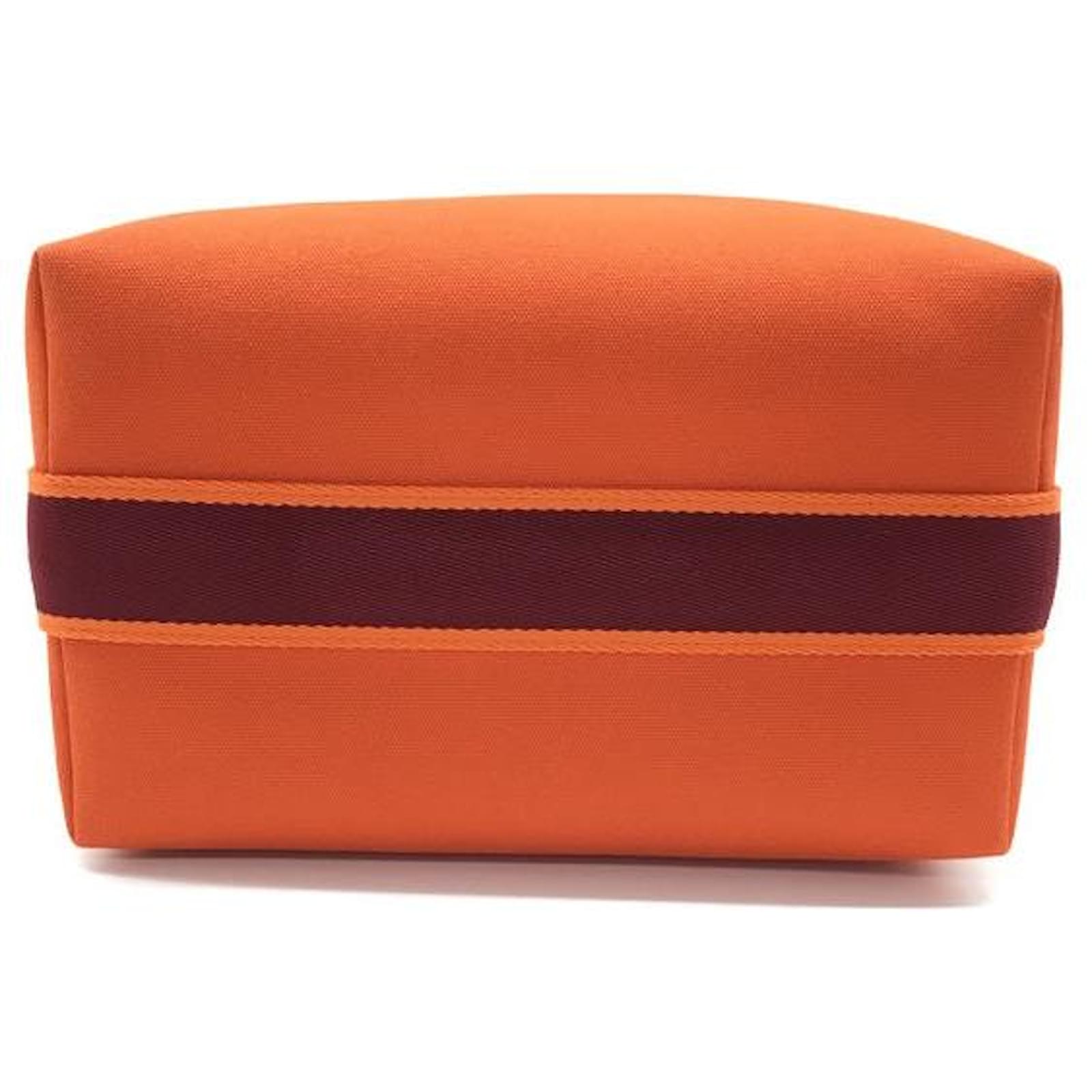 Hermès Hermes Toile Bride-A-Brac Travel Case Canvas Vanity Bag in ...