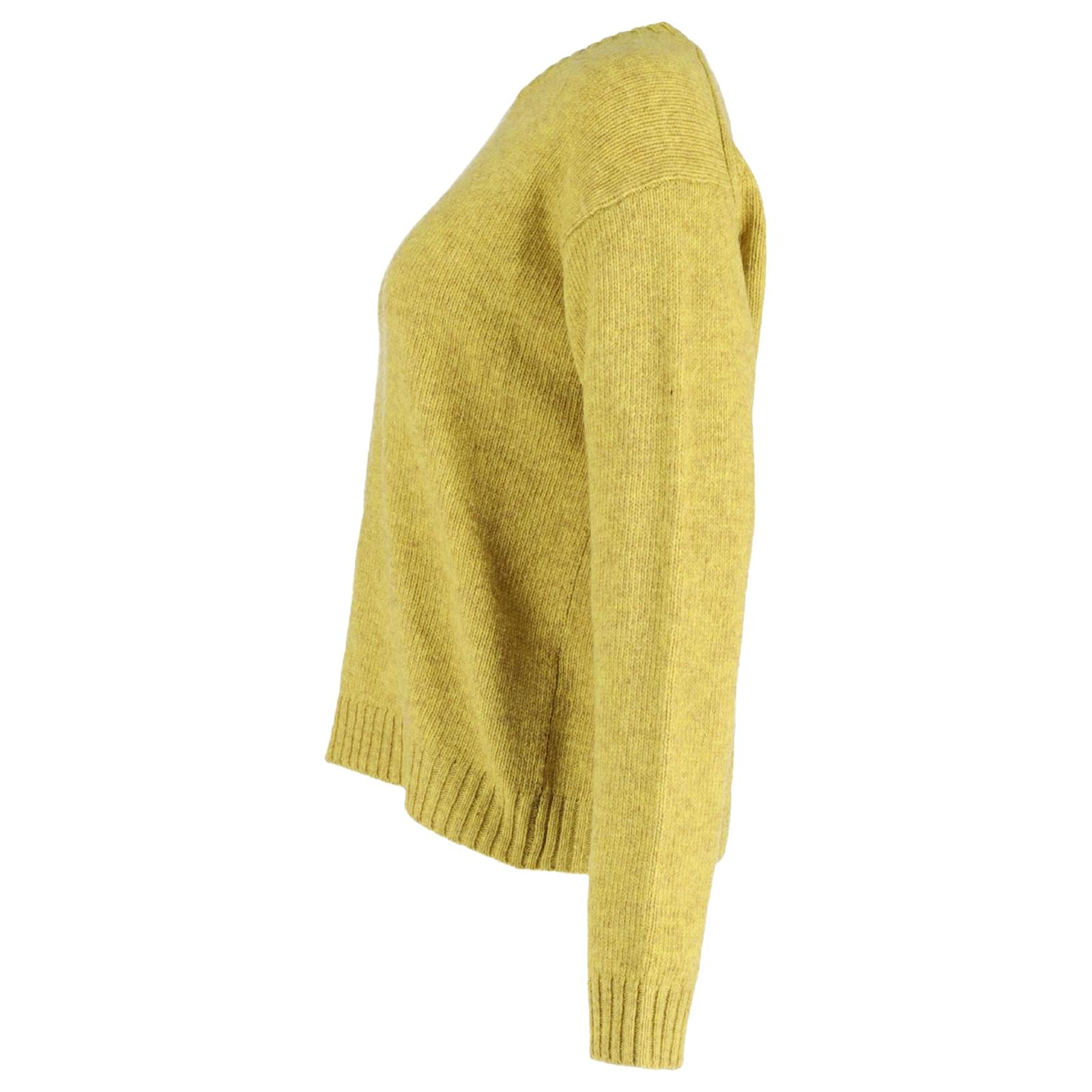 Acne Studios Knitted Sweater in Yellow Wool ref.1381865 - Joli Closet