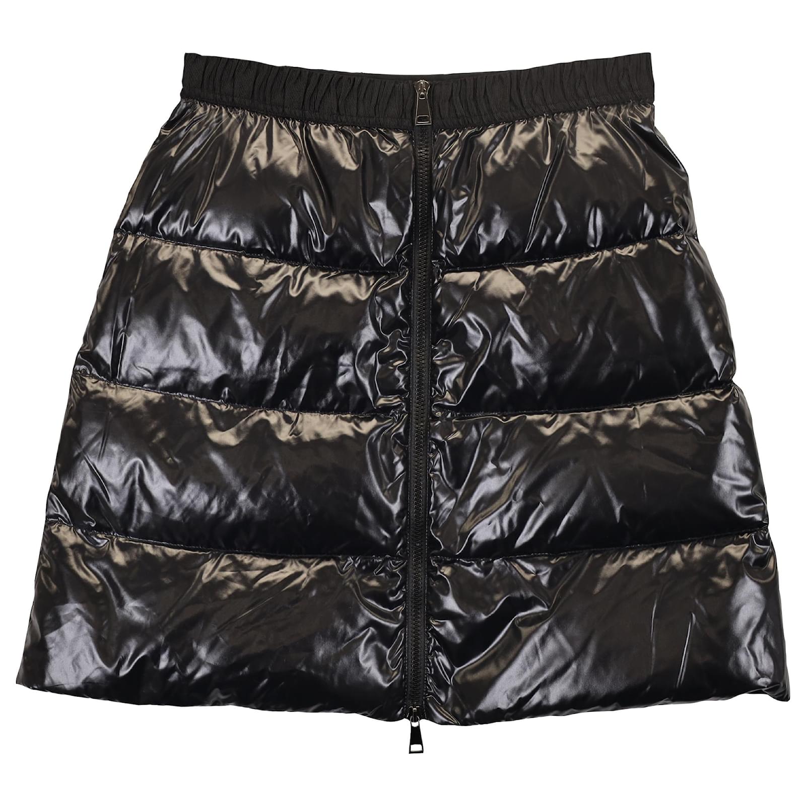 Moncler Quilted Puffer Mini Skirt in Black Nylon ref.1402194 - Joli Closet