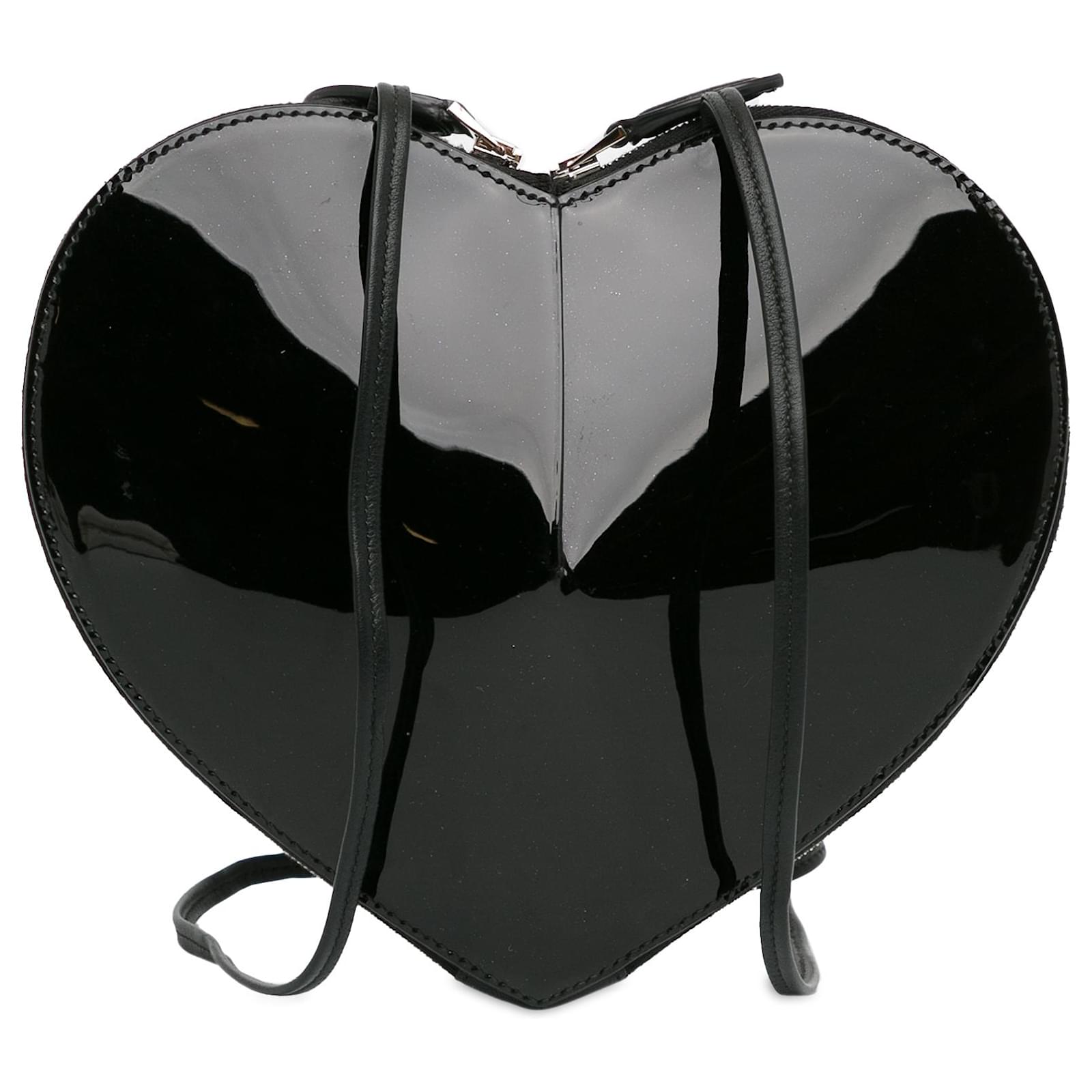 ALAÏA Black Patent Le Coeur Heart Crossbody Leather Patent leather ref ...