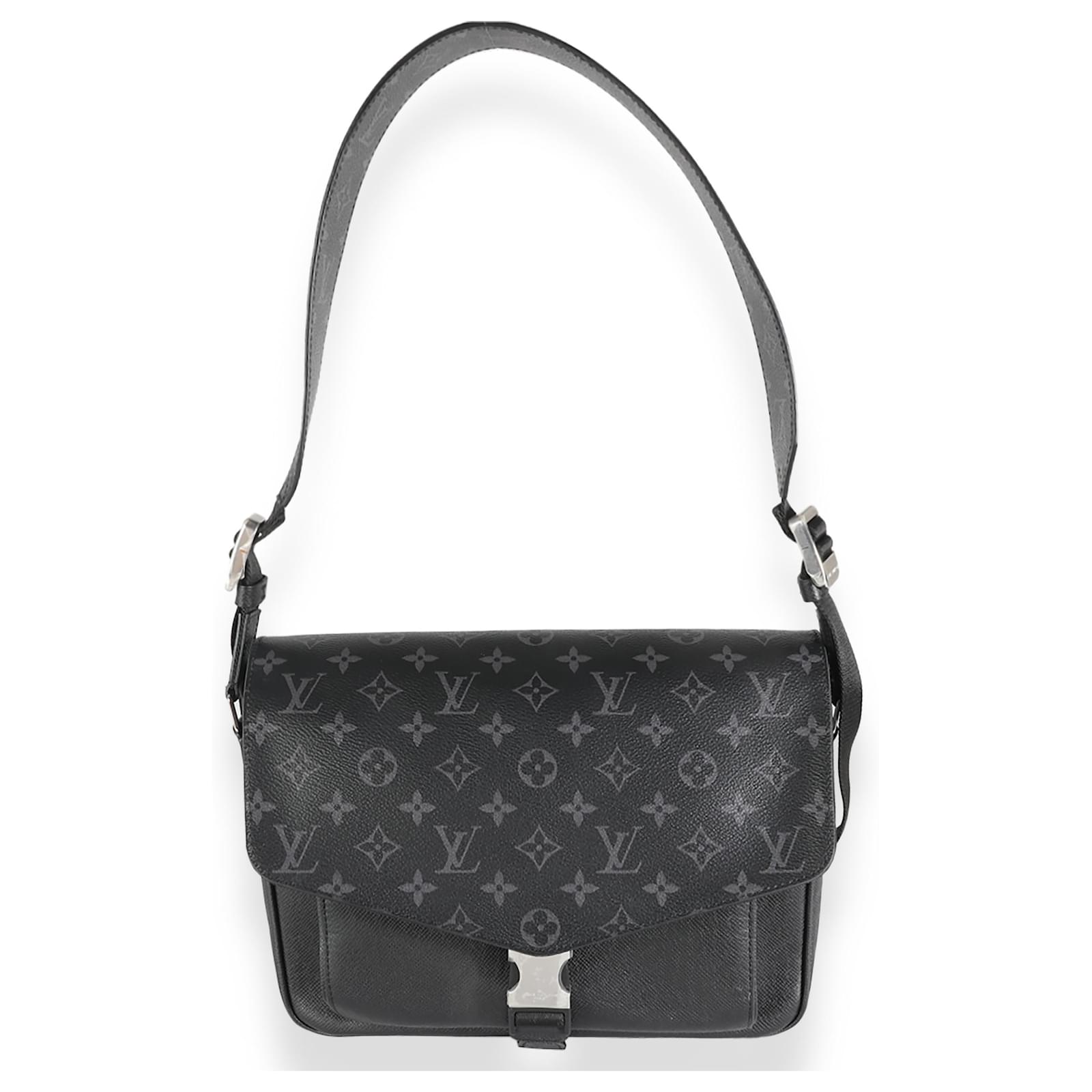 Louis Vuitton Black Taigarama Monogram Eclipse Outdoor Flap Louis Vuitton Black Taigarama Monogram Eclipse Outdoor Flap